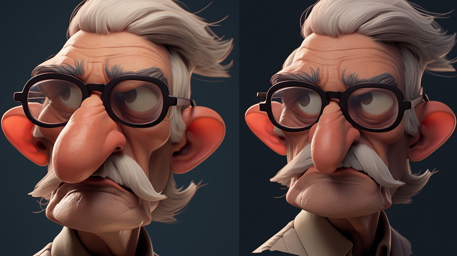 3D Head Sculpt References in 4K - Tika Art - +360 Cute Old Male Head ...