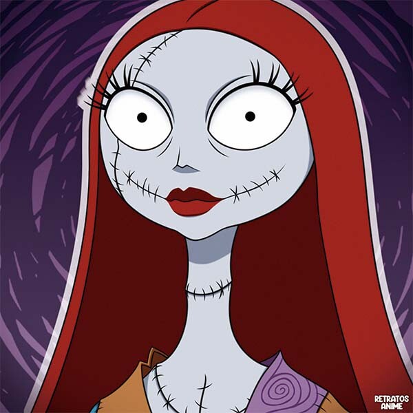 Nightmare Before Christmas Sally Face Drawing