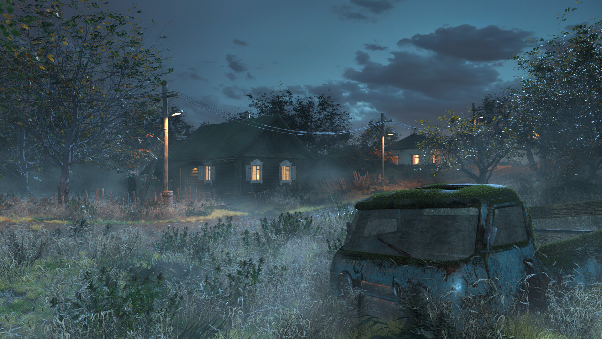 ArtStation - Night village