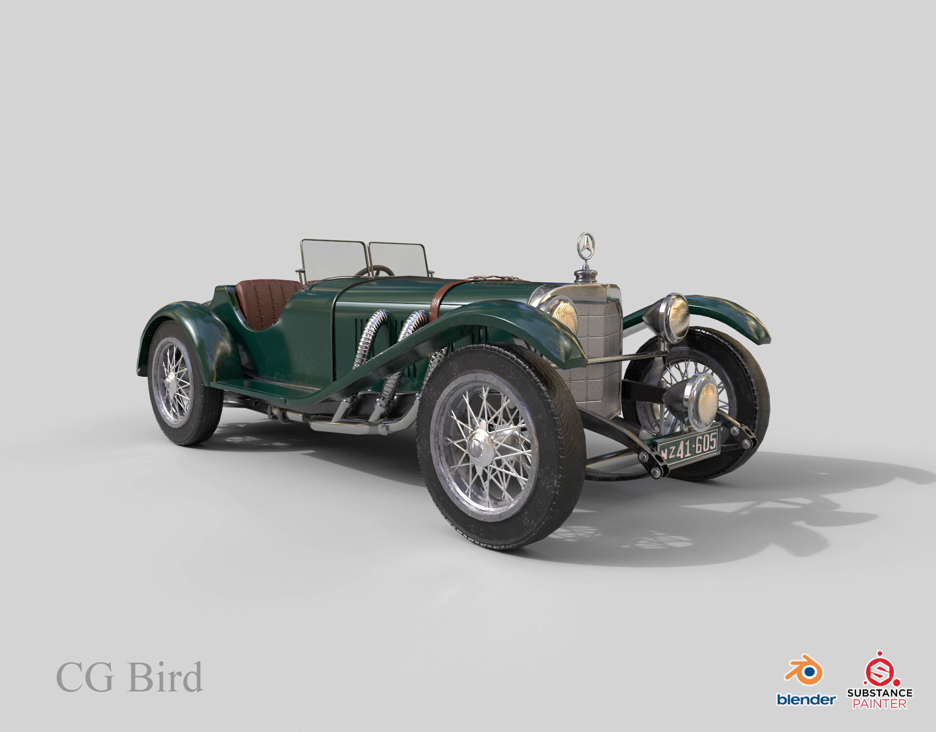 ArtStation - Mercedes-Benz SSK 1928 3D model