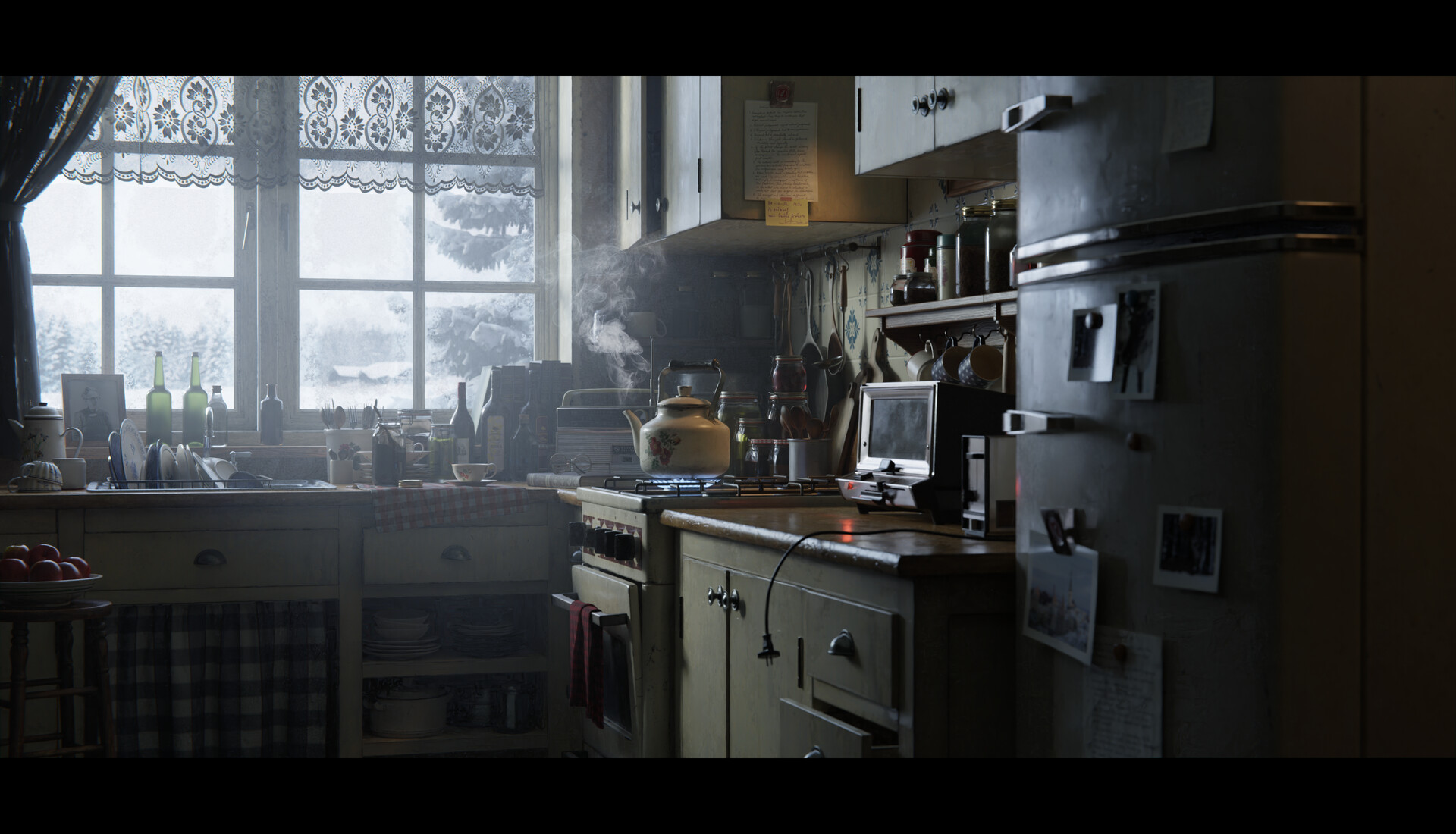 ArtStation - Winter Kitchen