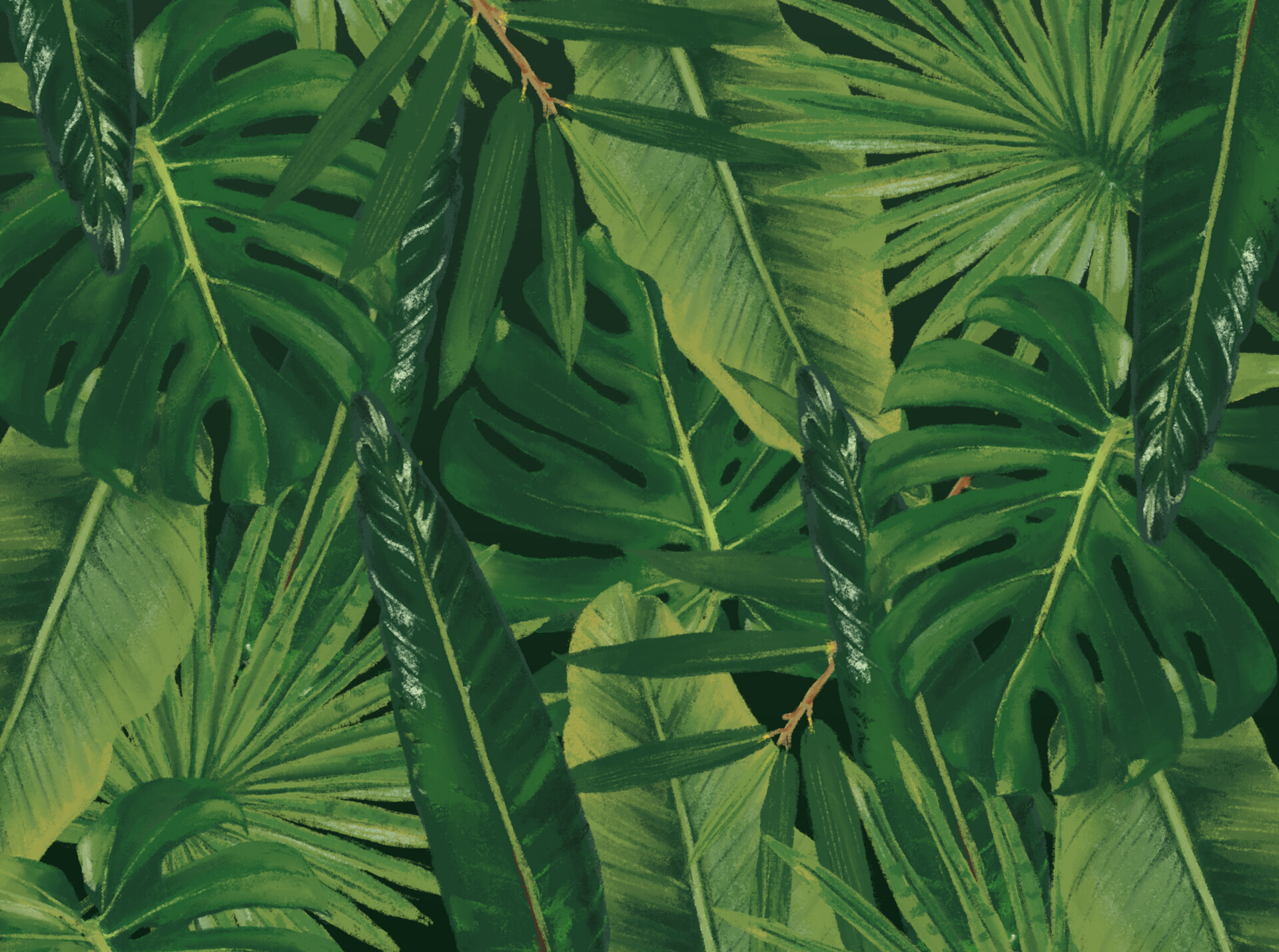 Maria Meinhardt Art - Tropical Pattern