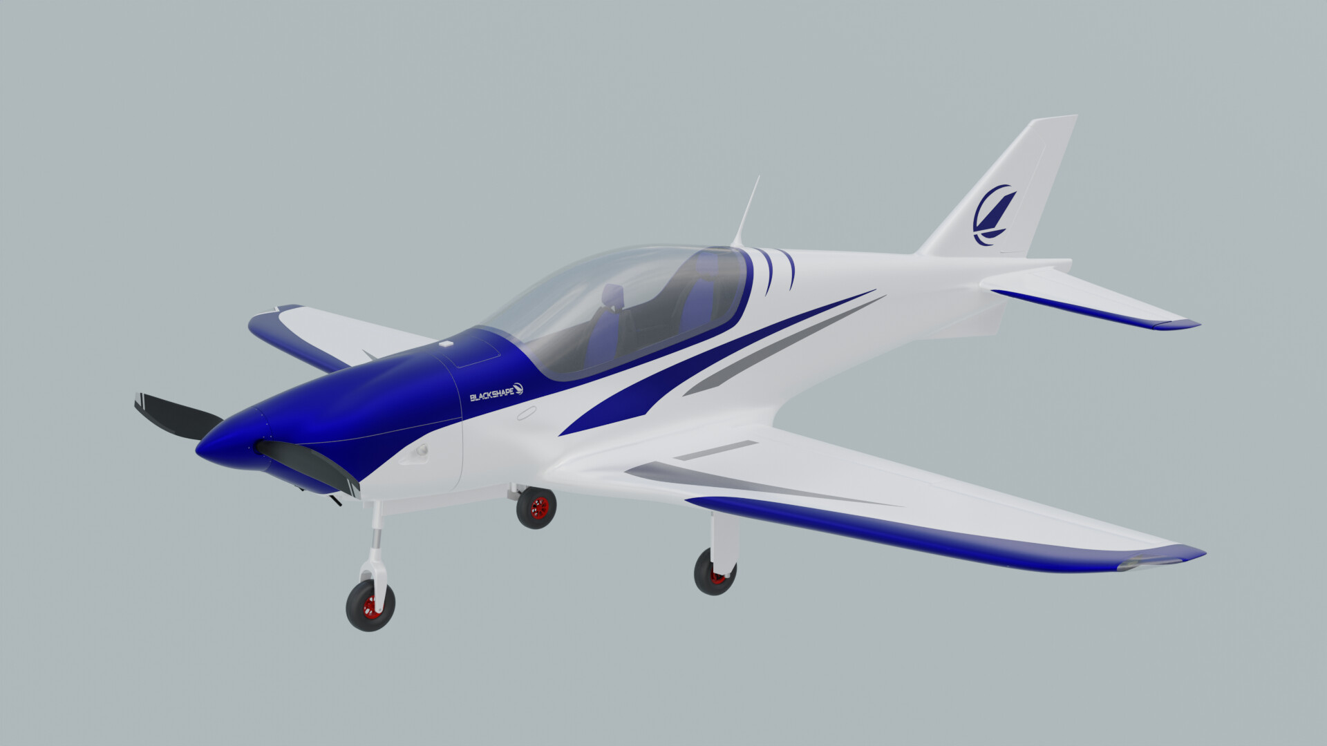 ArtStation - Airplane Blackshape 3D model