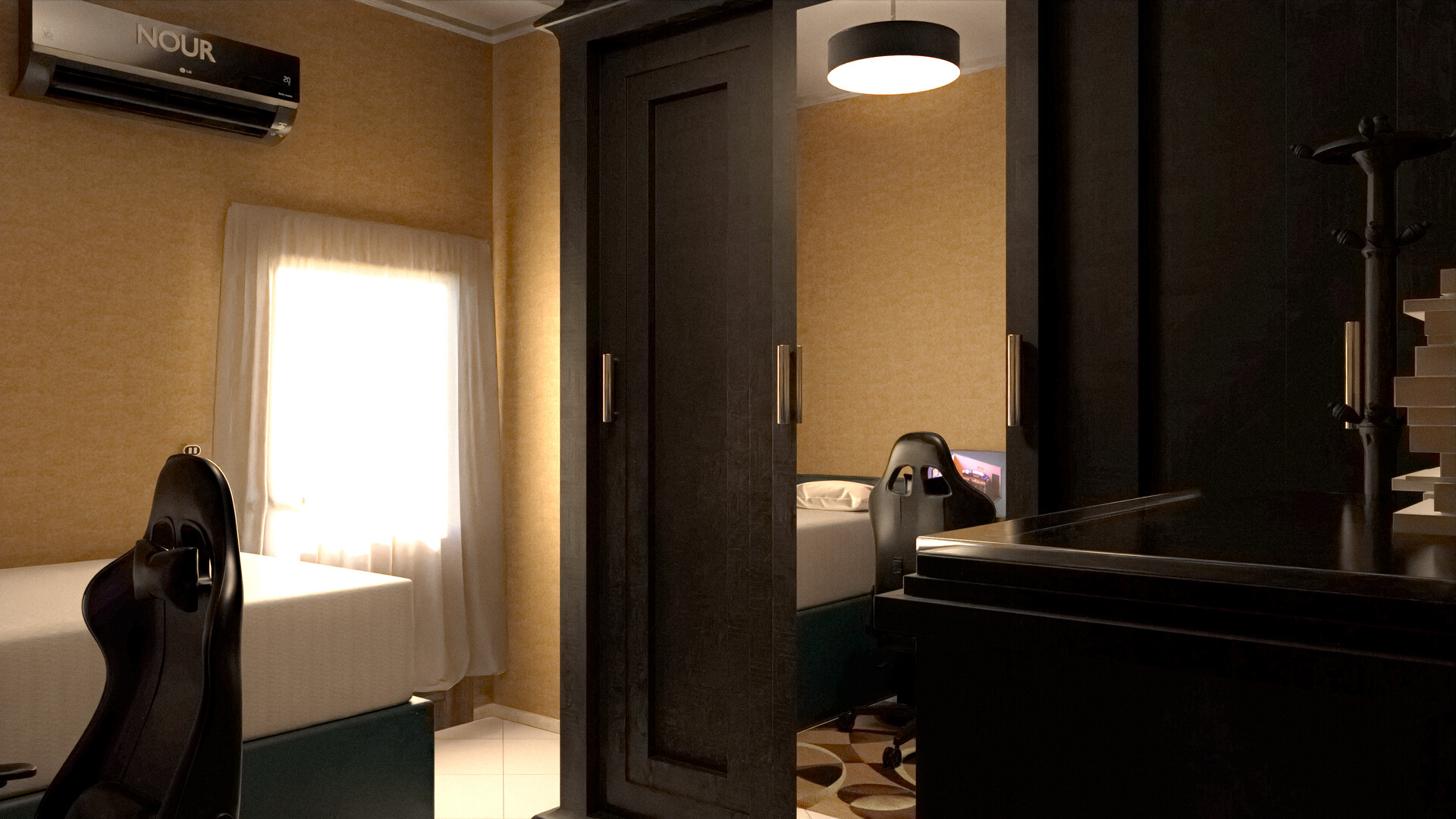 ArtStation - recreating my bedroom (blender) - interior