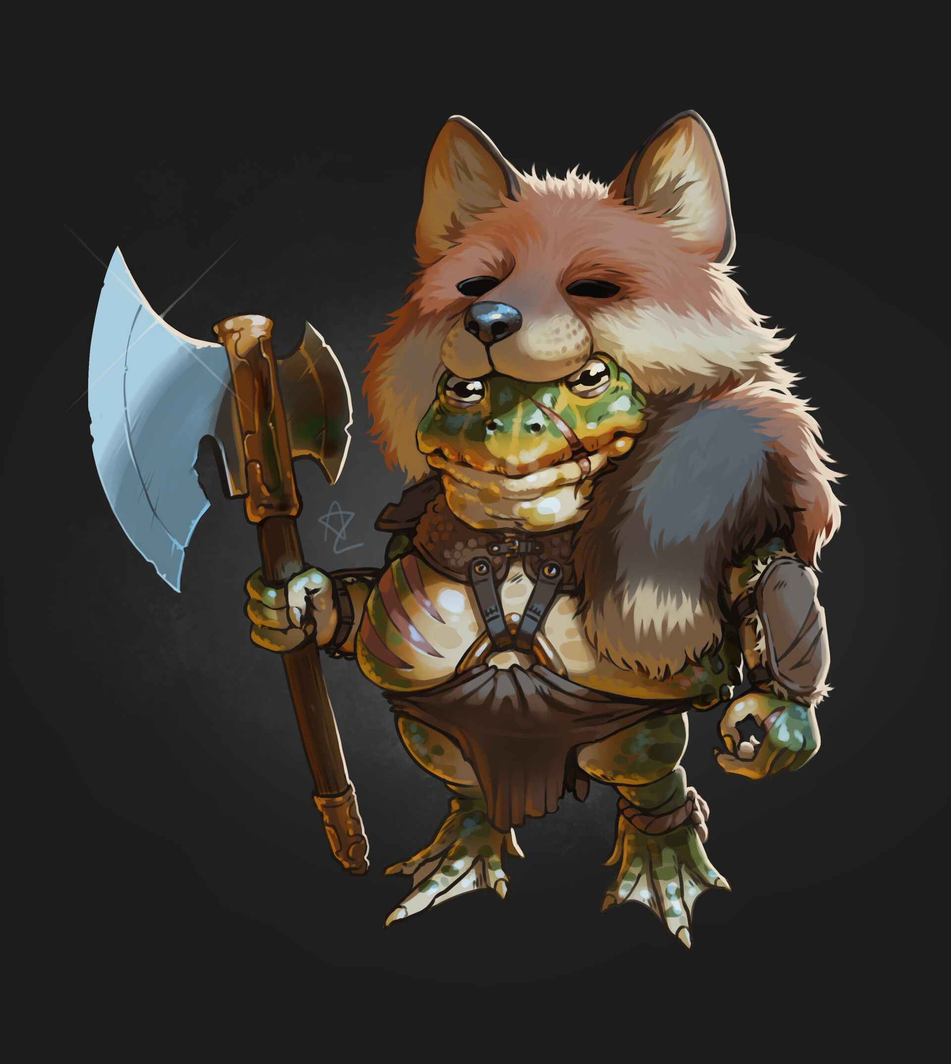 Anna Löfberg - Frog Barbarian Concept Art