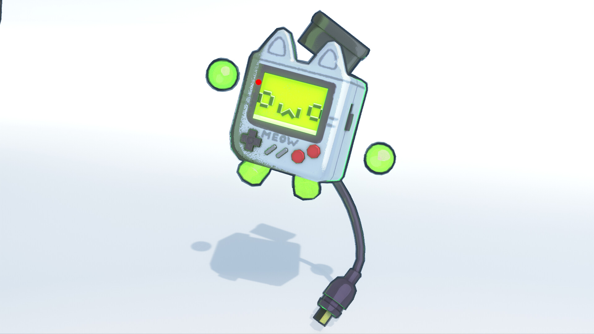 ArtStation - GameBoy Cat!