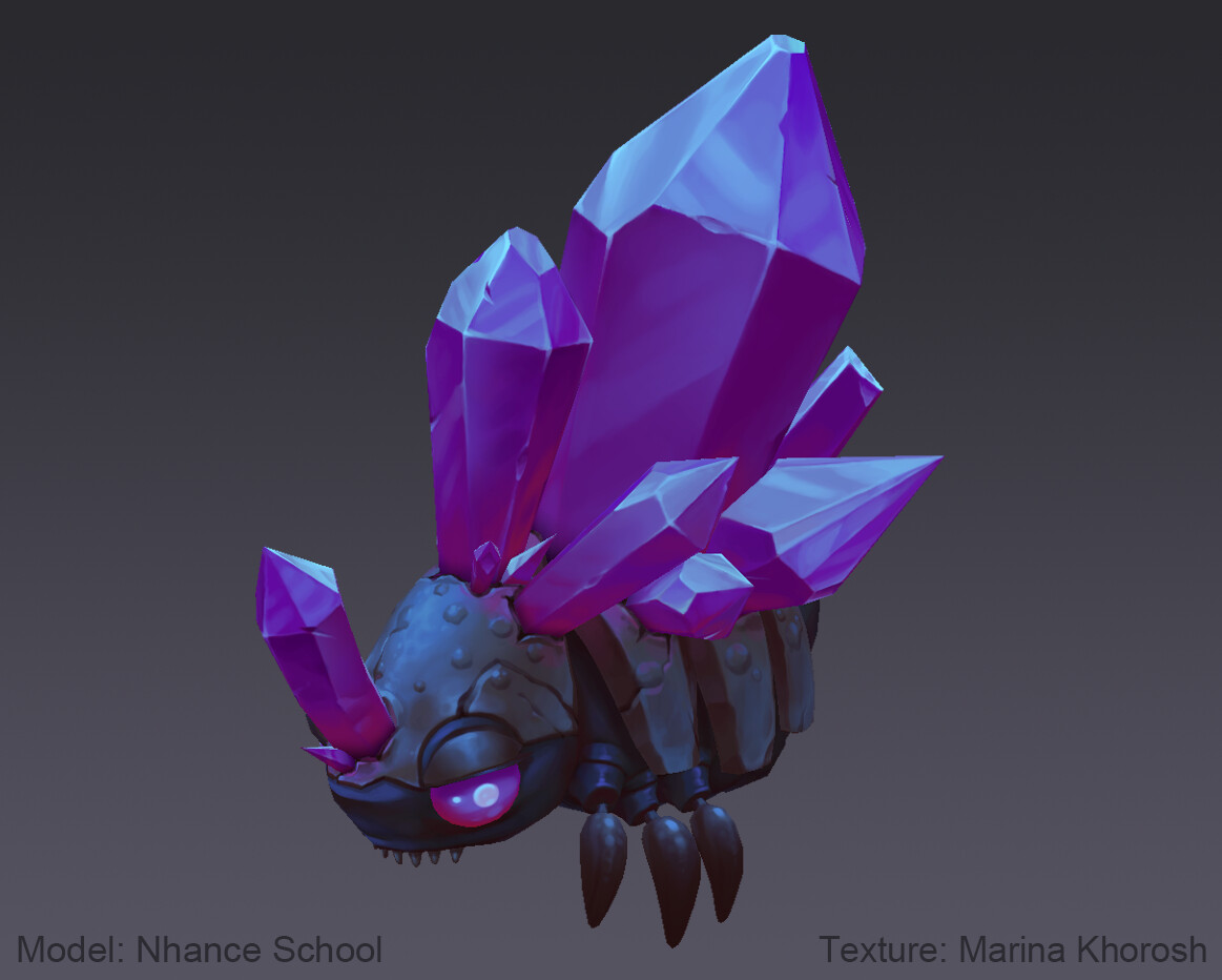ArtStation - Crystal bug texture