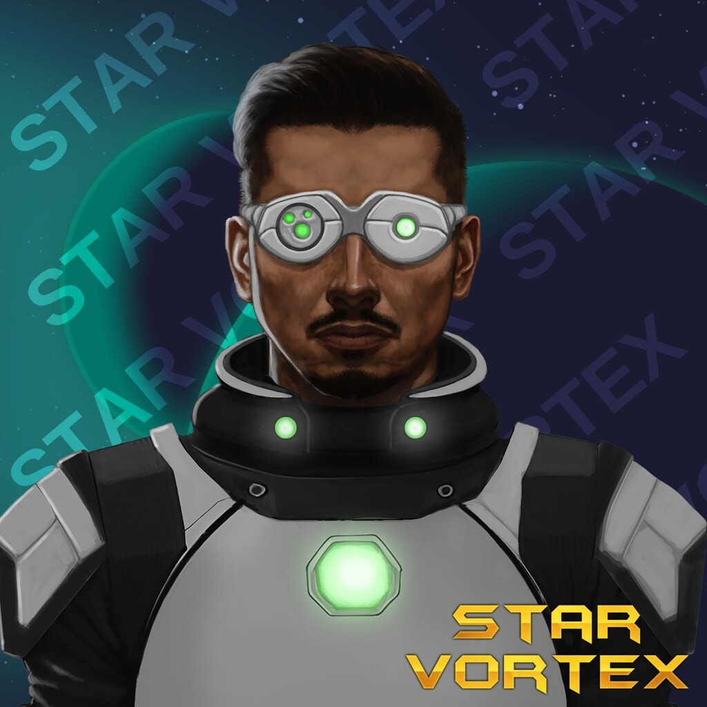 ArtStation - Avatar portrait for upcoming game Star Vortex.