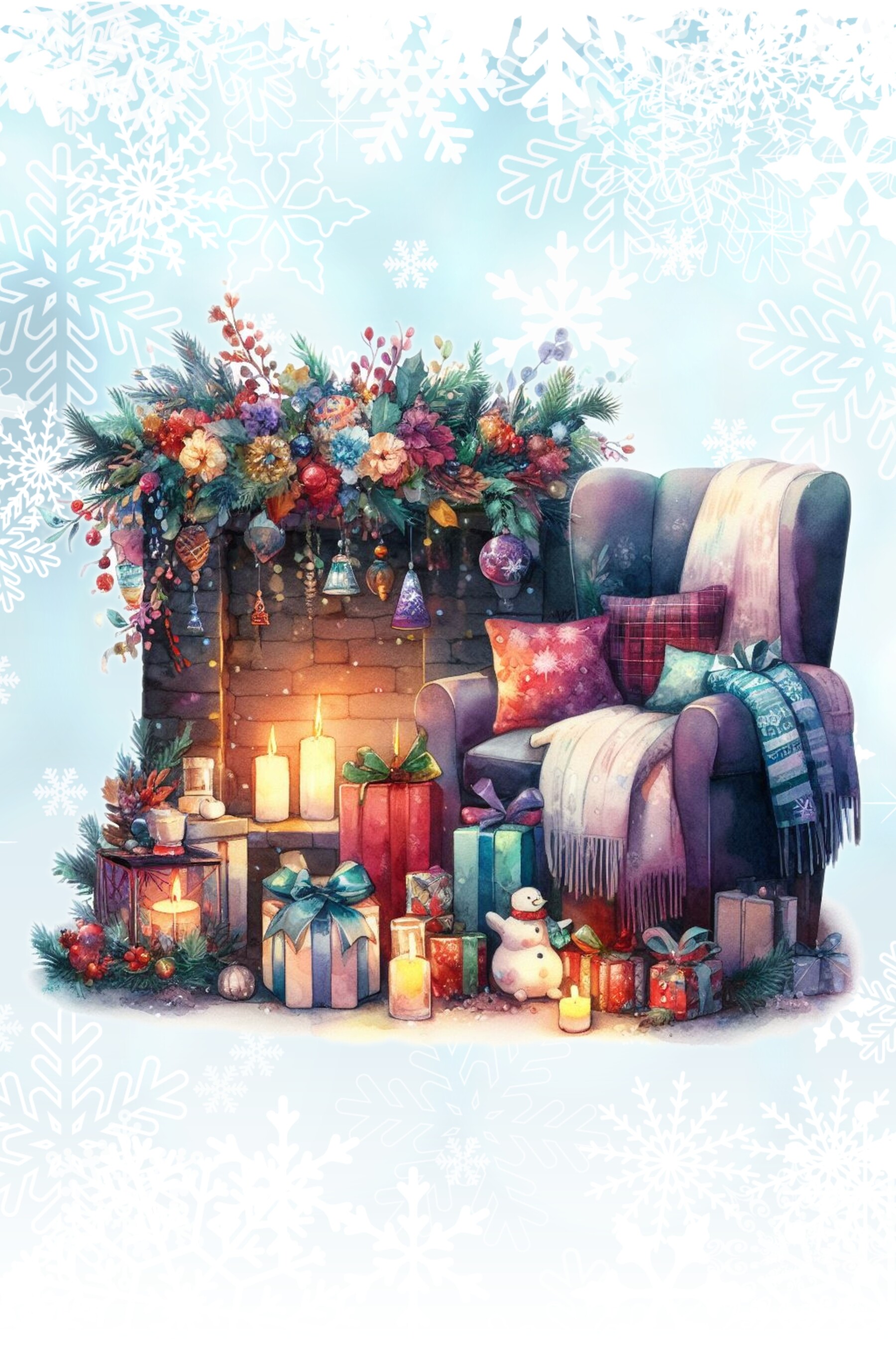 ArtStation - Watercolor Christmas Artwork 14