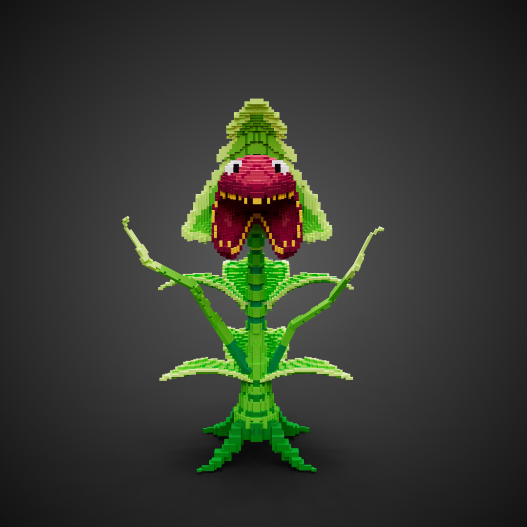 ArtStation - Voxel Plant Monster