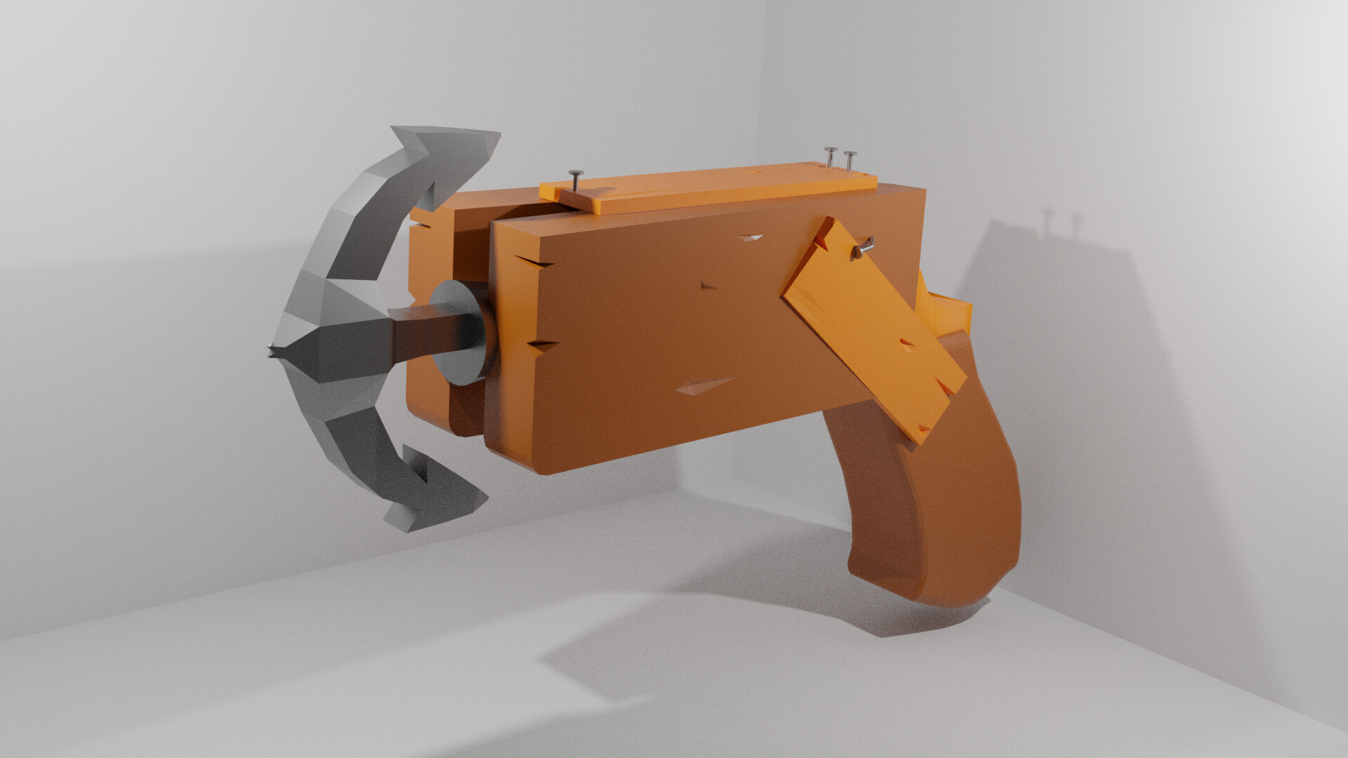 ArtStation - Stylized Wooden Grappling Gun