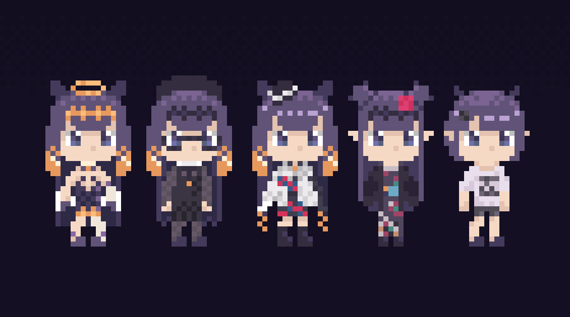 ArtStation - Pixel Ina in all outfits