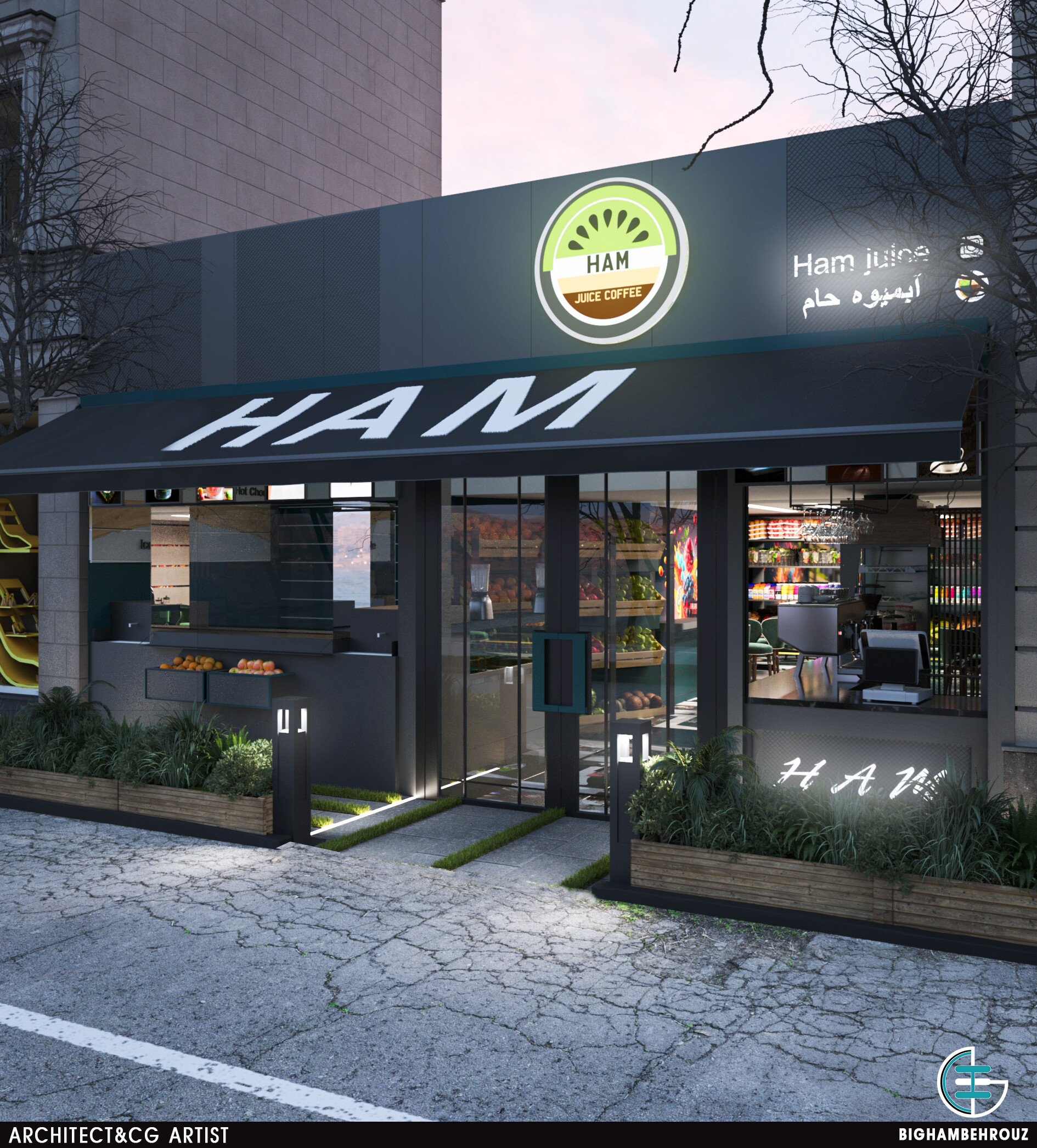 ArtStation - ham juice cafe
