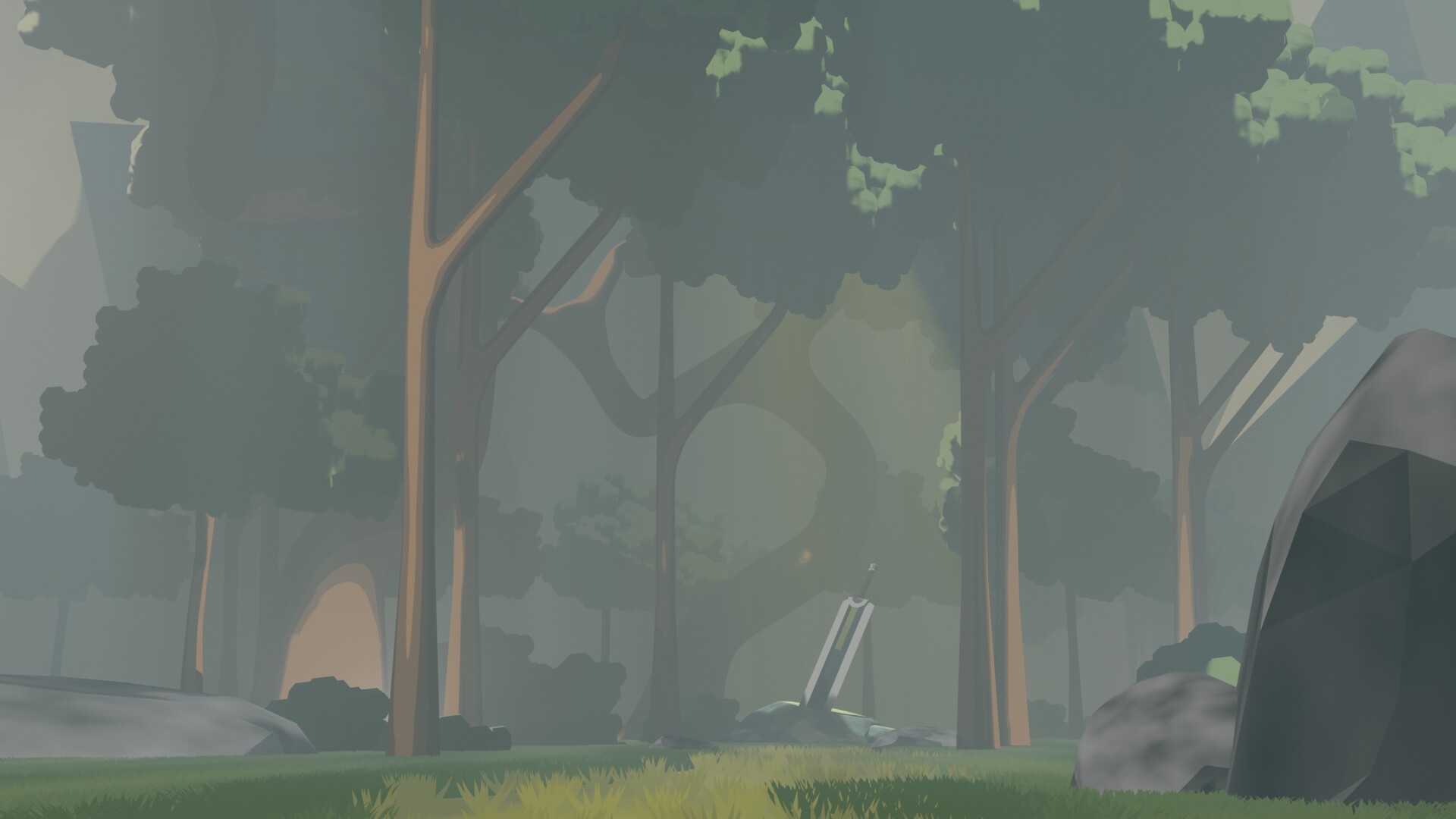 ArtStation - Guts sword in the woods