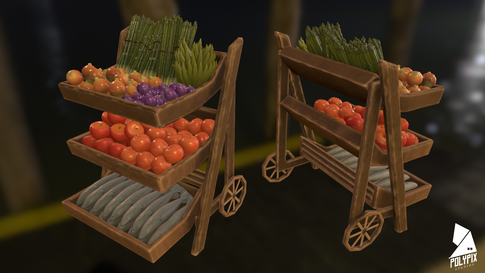 ArtStation - Stylized Fruit Stall