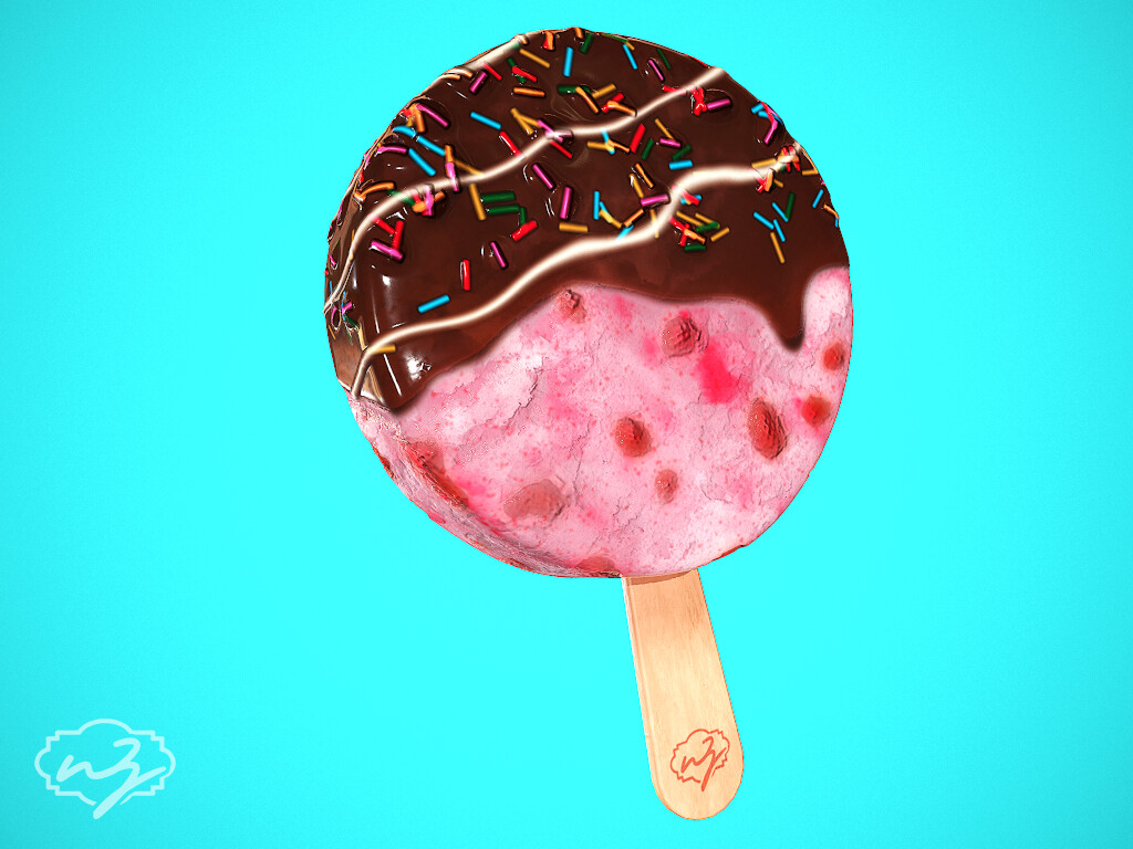 ArtStation - NZ Ice Cream Popsicle (side project)
