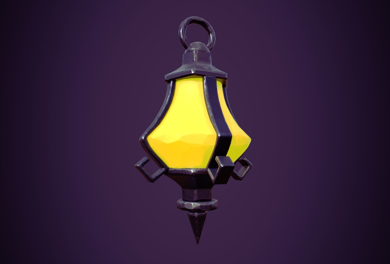 ArtStation - Stylized Hanging Lantern