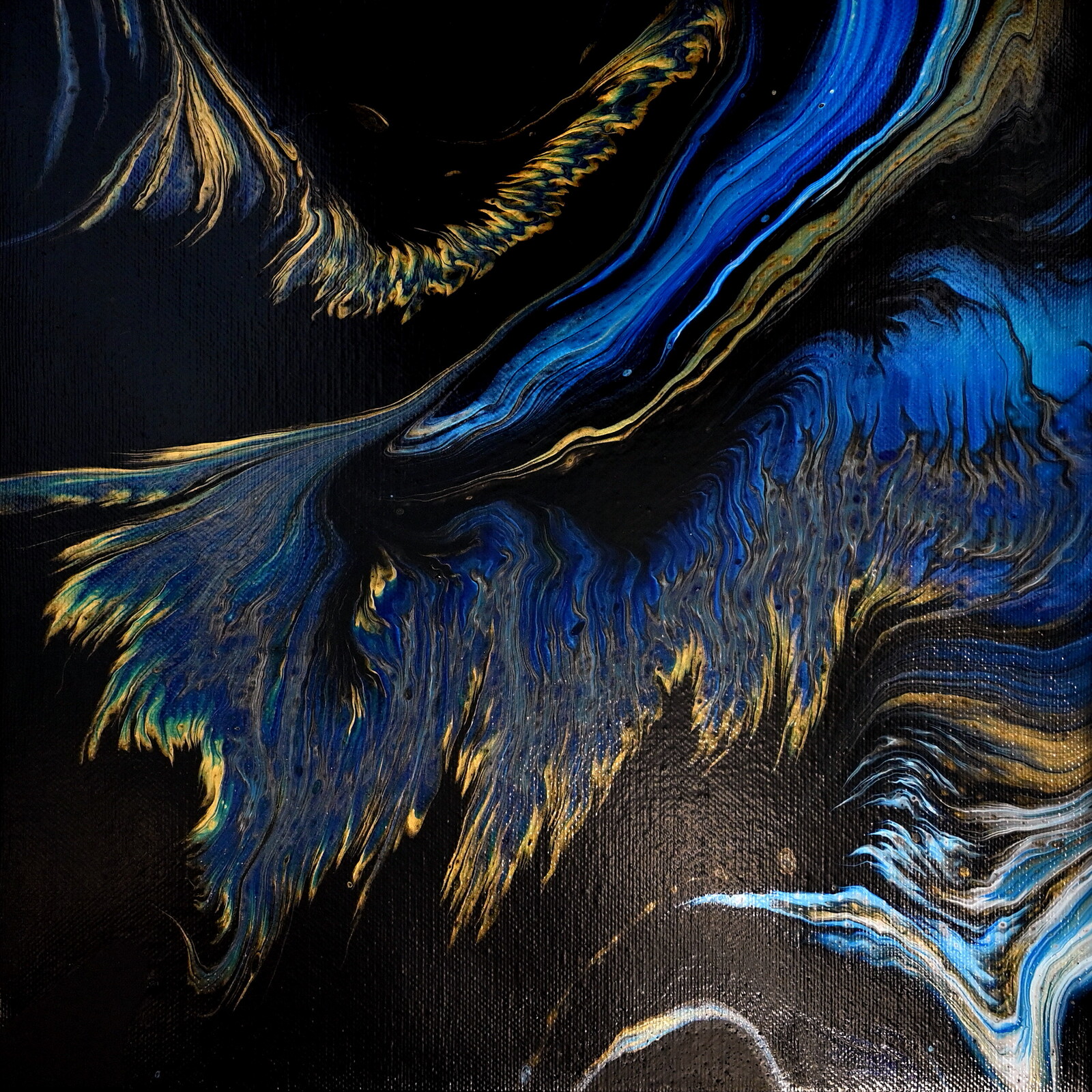 Fiona Art - Mesmerizing Feathery Effects with Acrylic Kiss Pour ~ Fluid ...