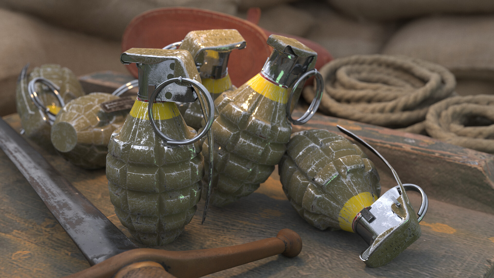 ArtStation - WW II Mk-2 Grenade