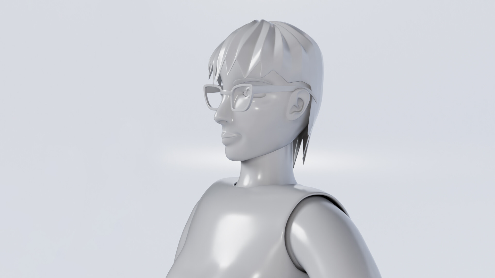 Emily Broad - Neon Character Model Untextured