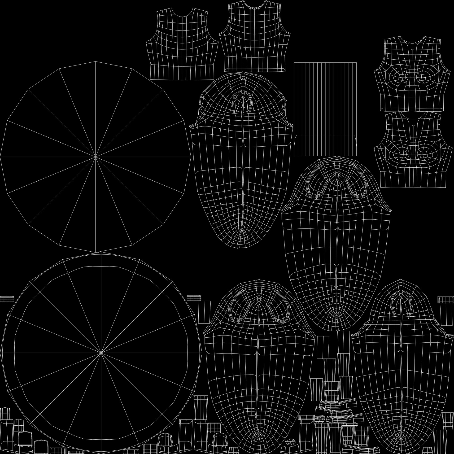 Emily Broad - Neon Character Model Untextured