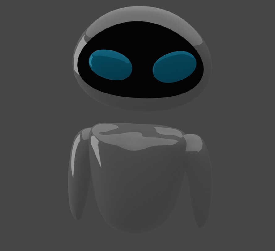 ArtStation - WALL-E Blender - Eve sculpt