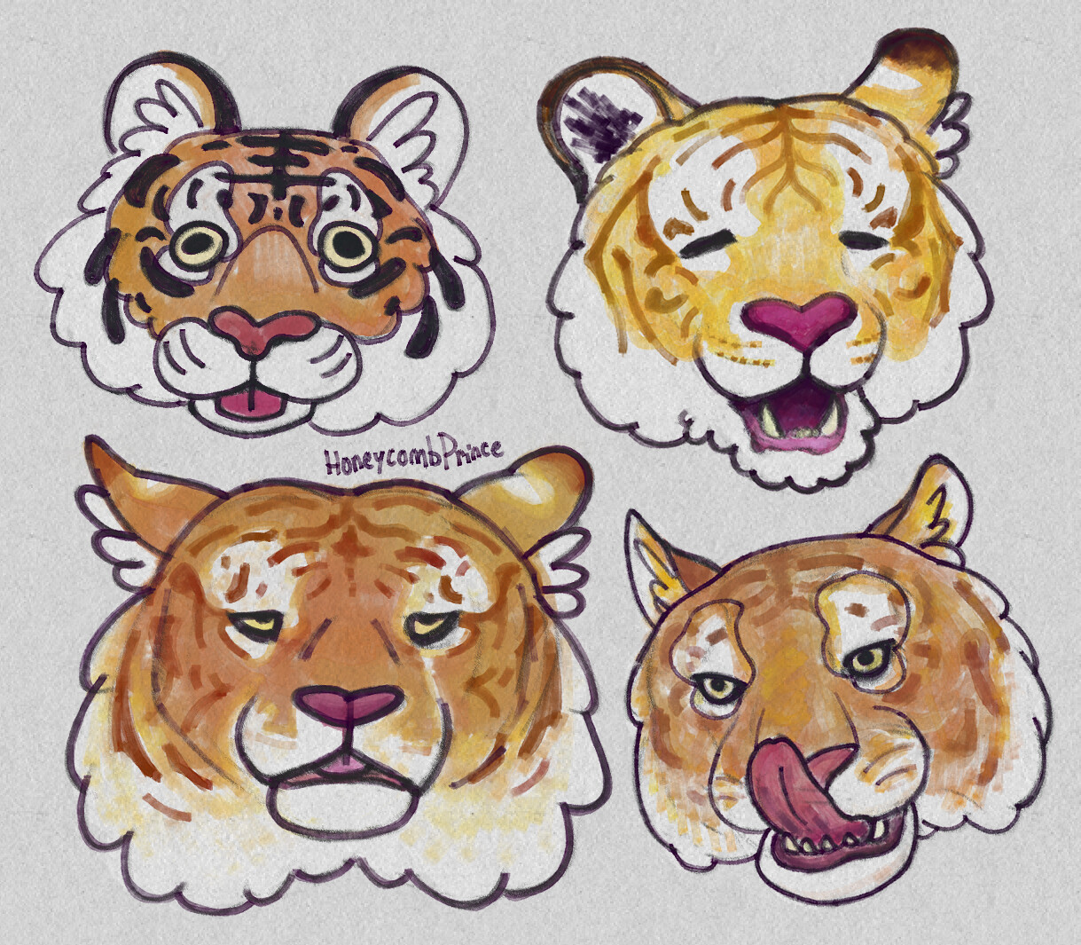 ArtStation - Tiger Sketches