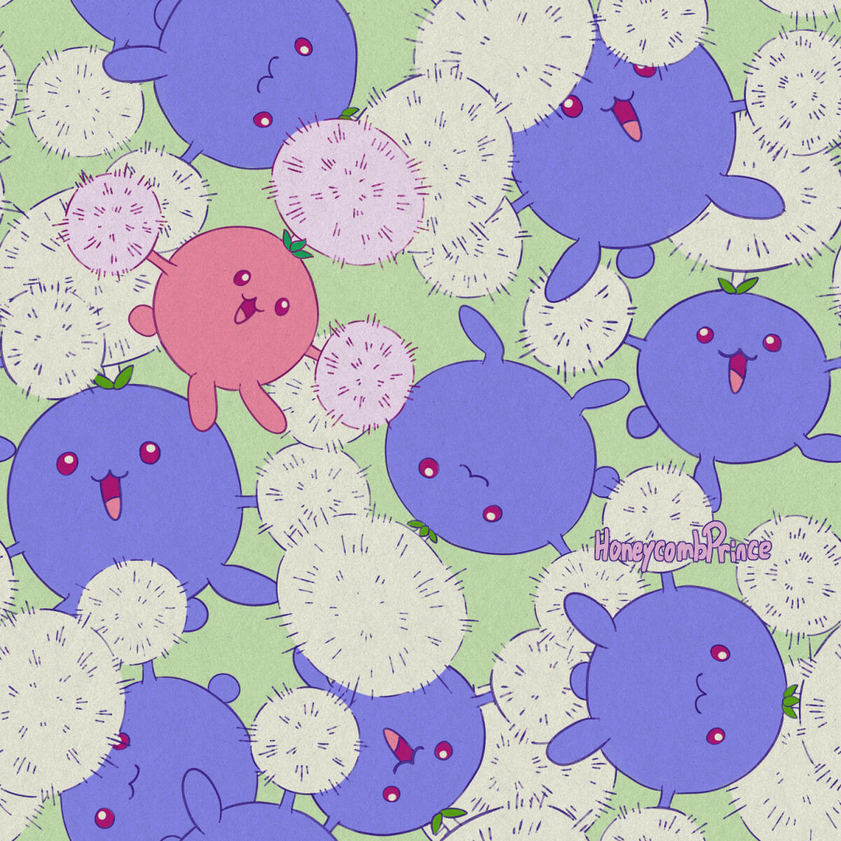 ArtStation - Jumpluff Tile Pattern