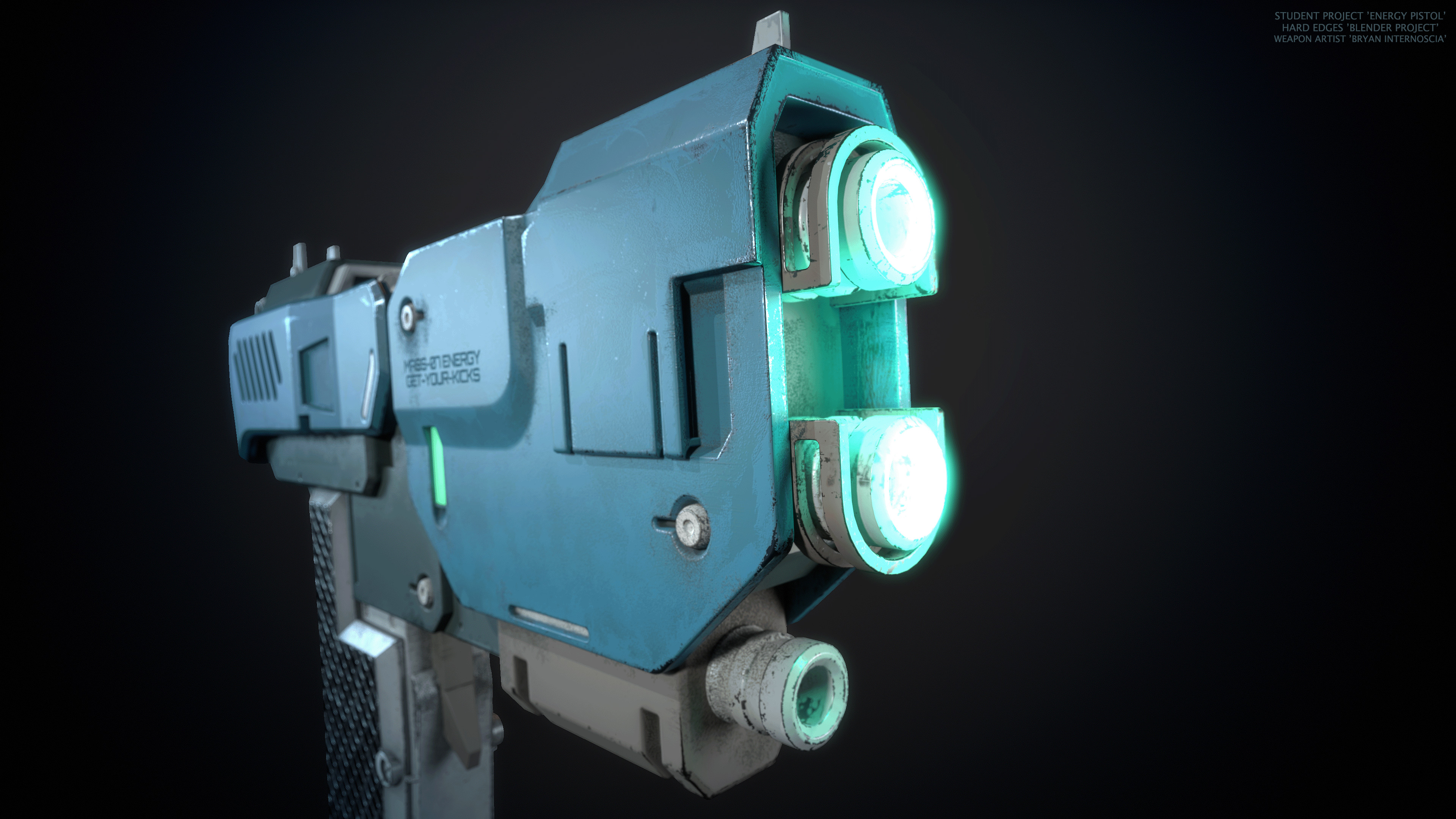 Bryan "BiN" Internoscia - Sci-Fi Energy Pistol 'GET-YOUR-KICKS'