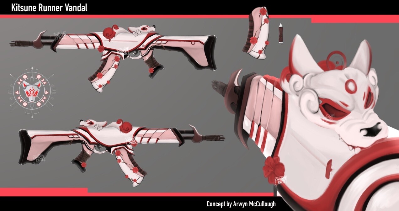 ArtStation - Valorant Kitsune Runner Vandal Concept Art (FanArt)