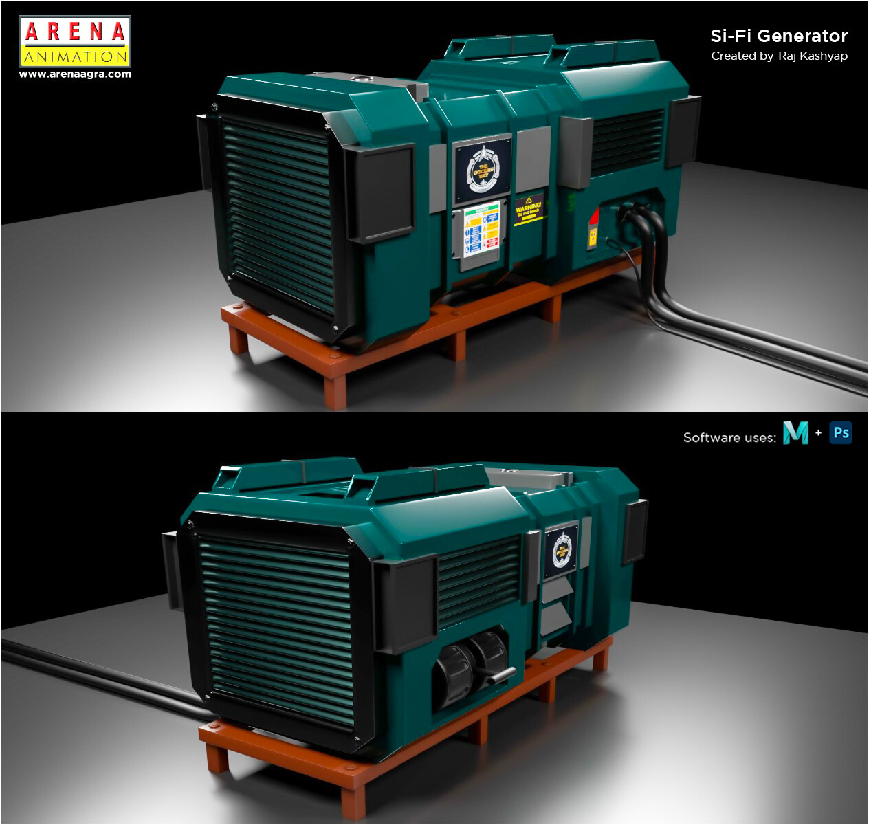 ArtStation - Sci-fi Generator | 3D Work | Raj Kashyap