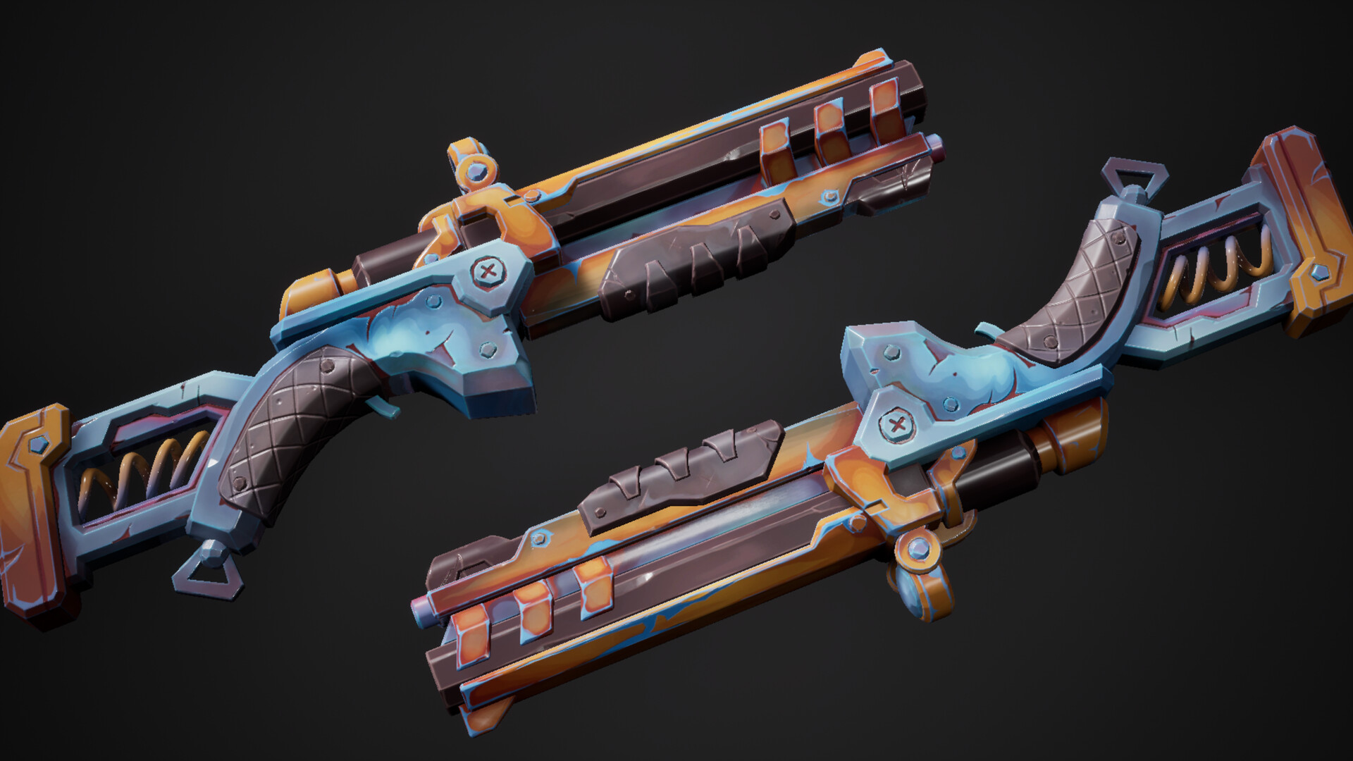 ArtStation - stylized gun study