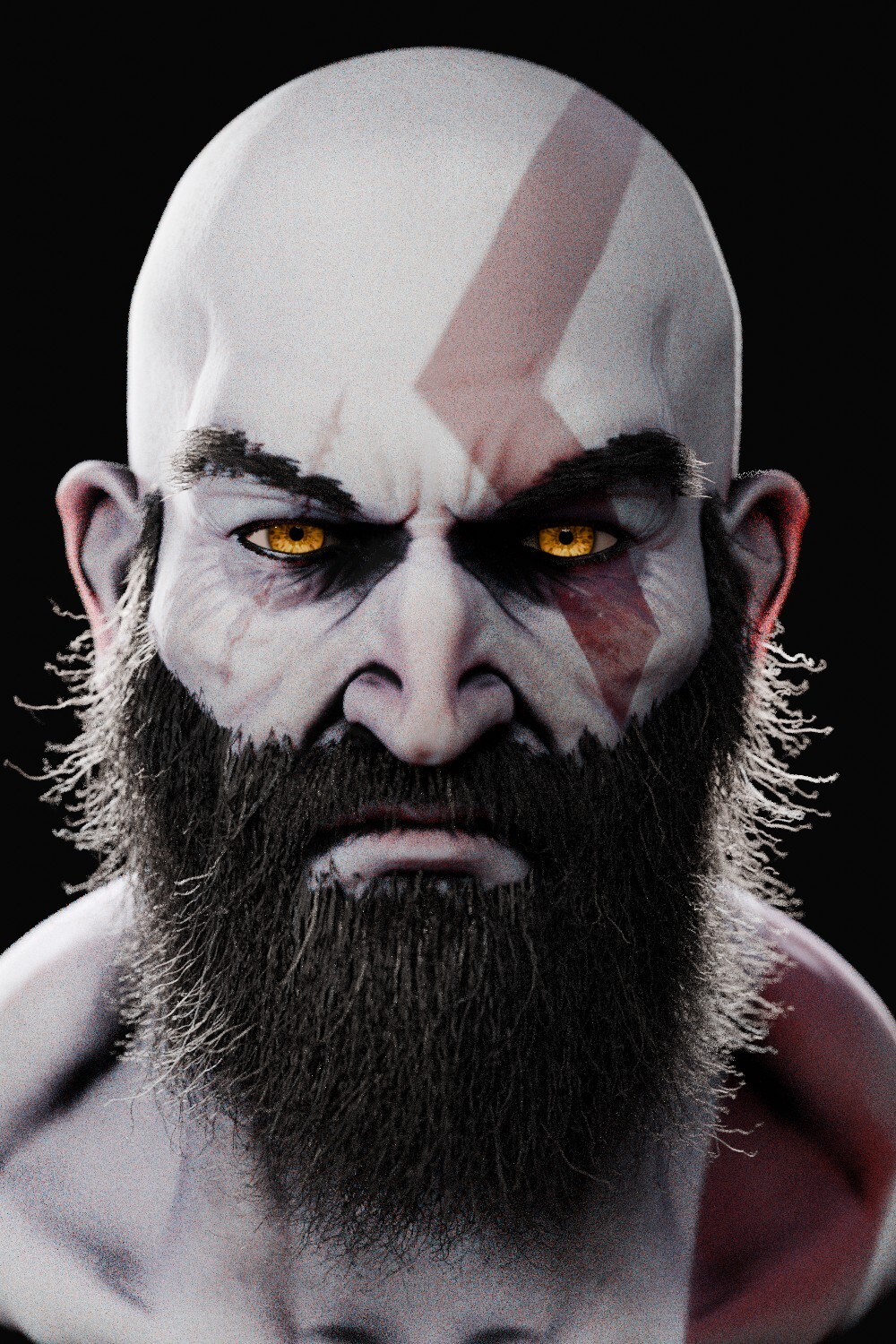 ArtStation - God of War - Kratos fan art