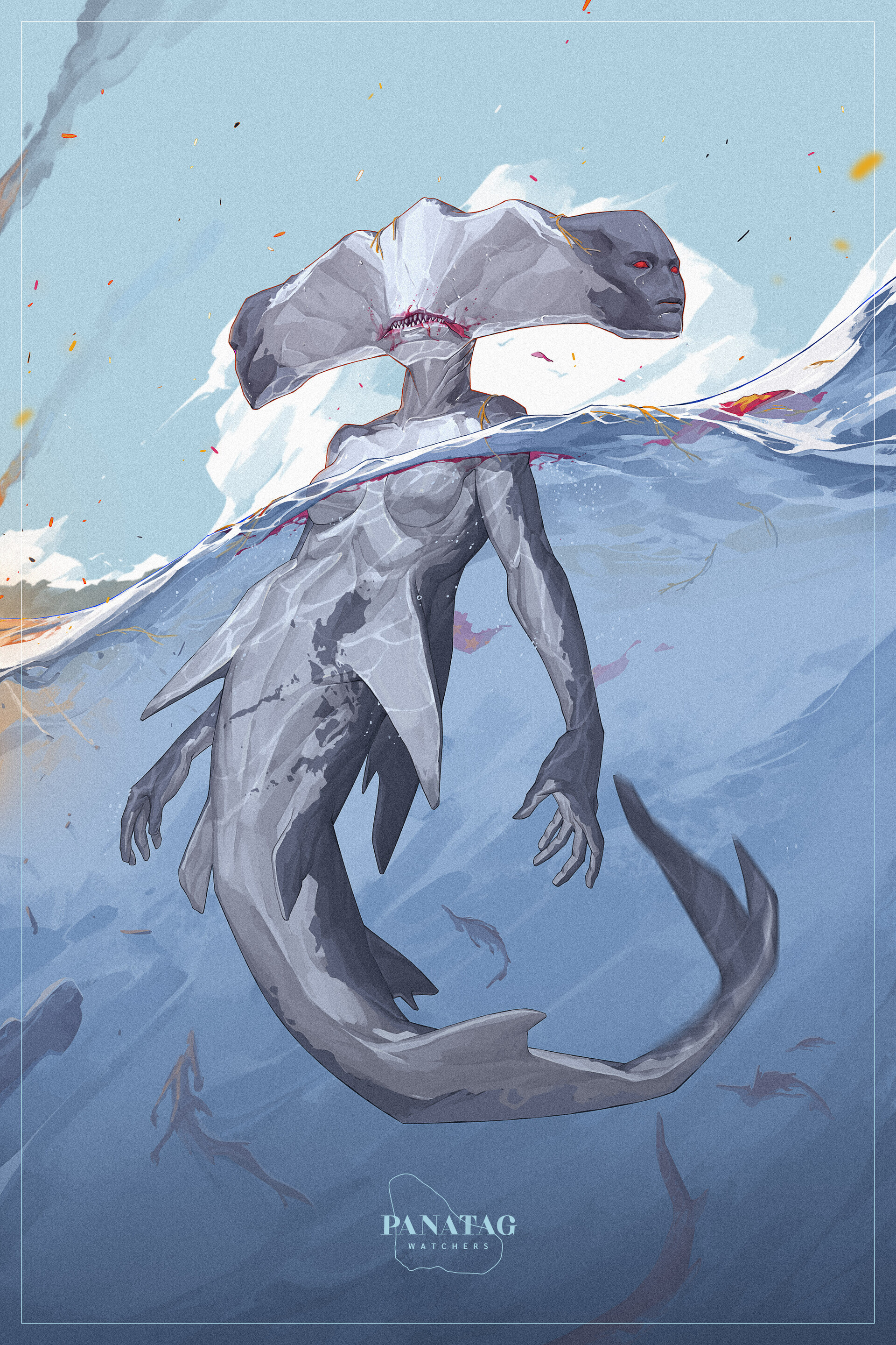 Hwael, the Sea King by John Patrick Gañas : r/ImaginaryMerfolk