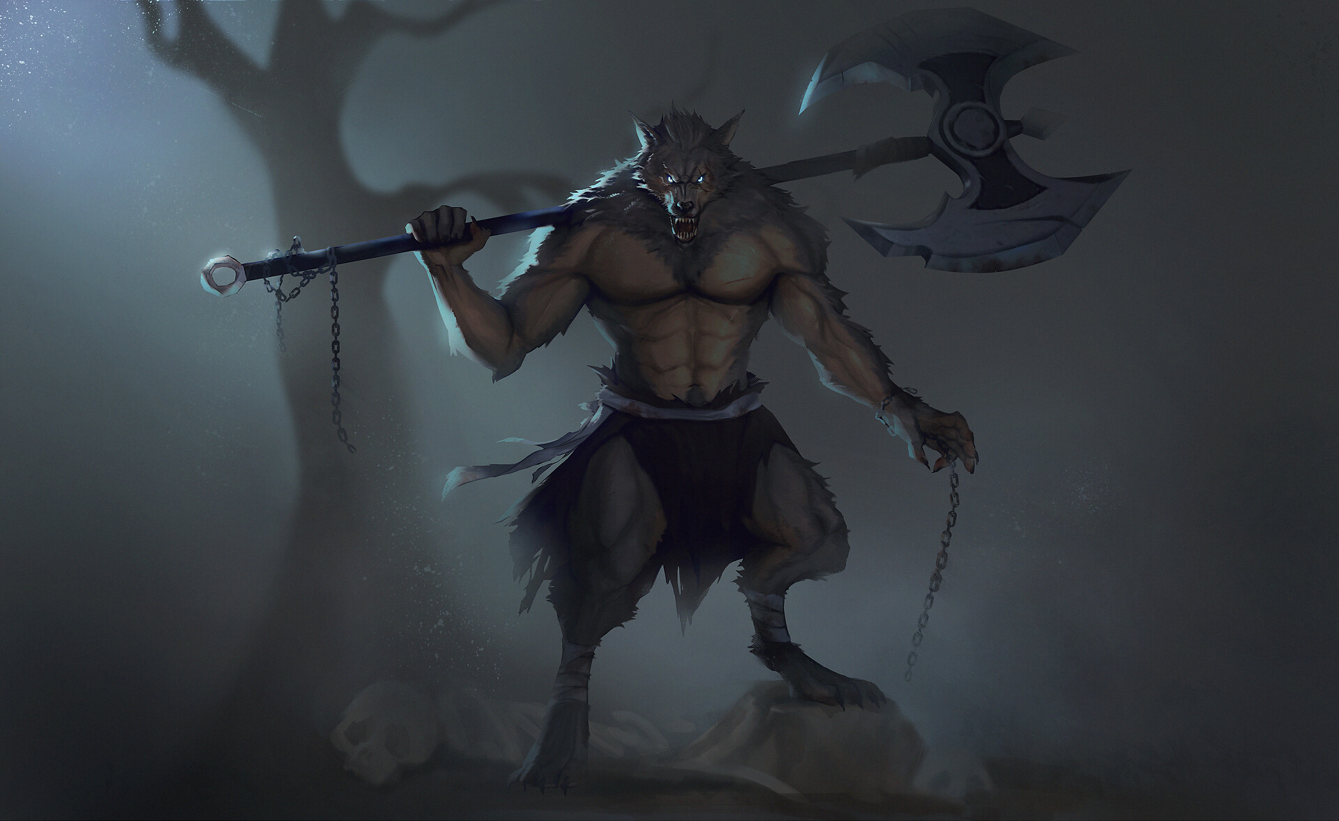 ArtStation - Werewolf Warrior