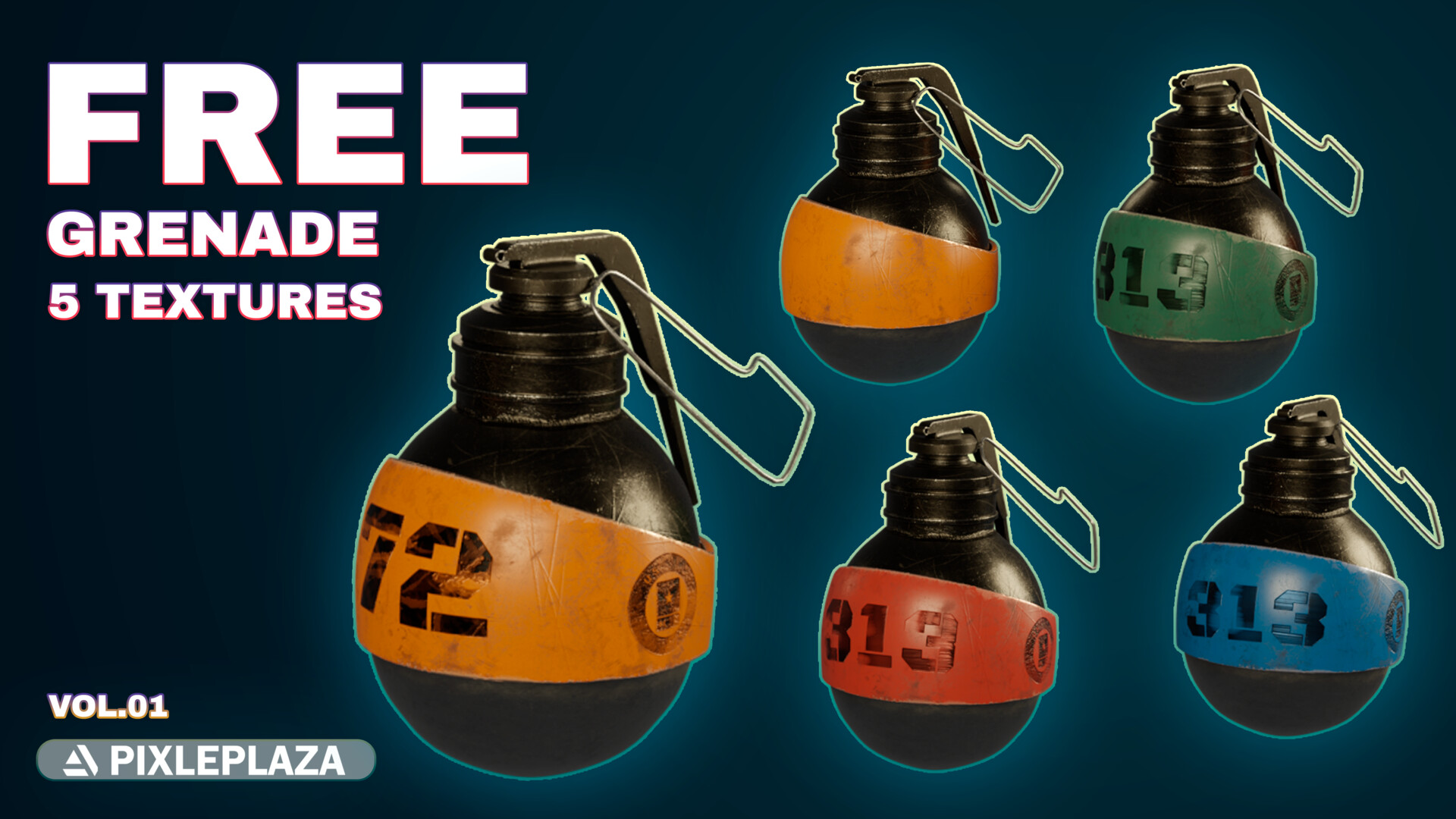 ArtStation - Free Grenade - Sci-Fi Game Asset