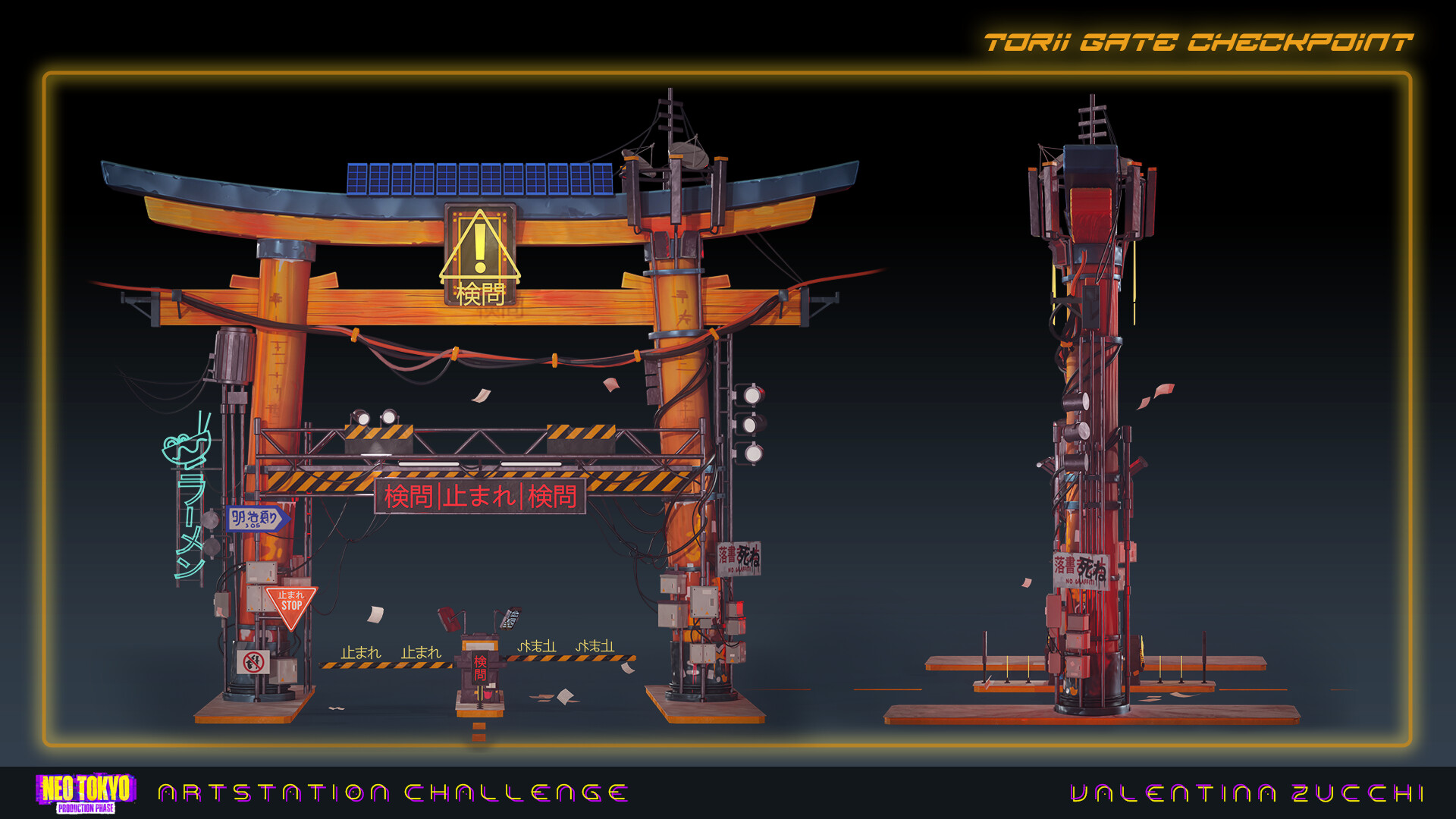 Valentina Zucchi - NEOTOKYO - Torii Gate Checkpoint