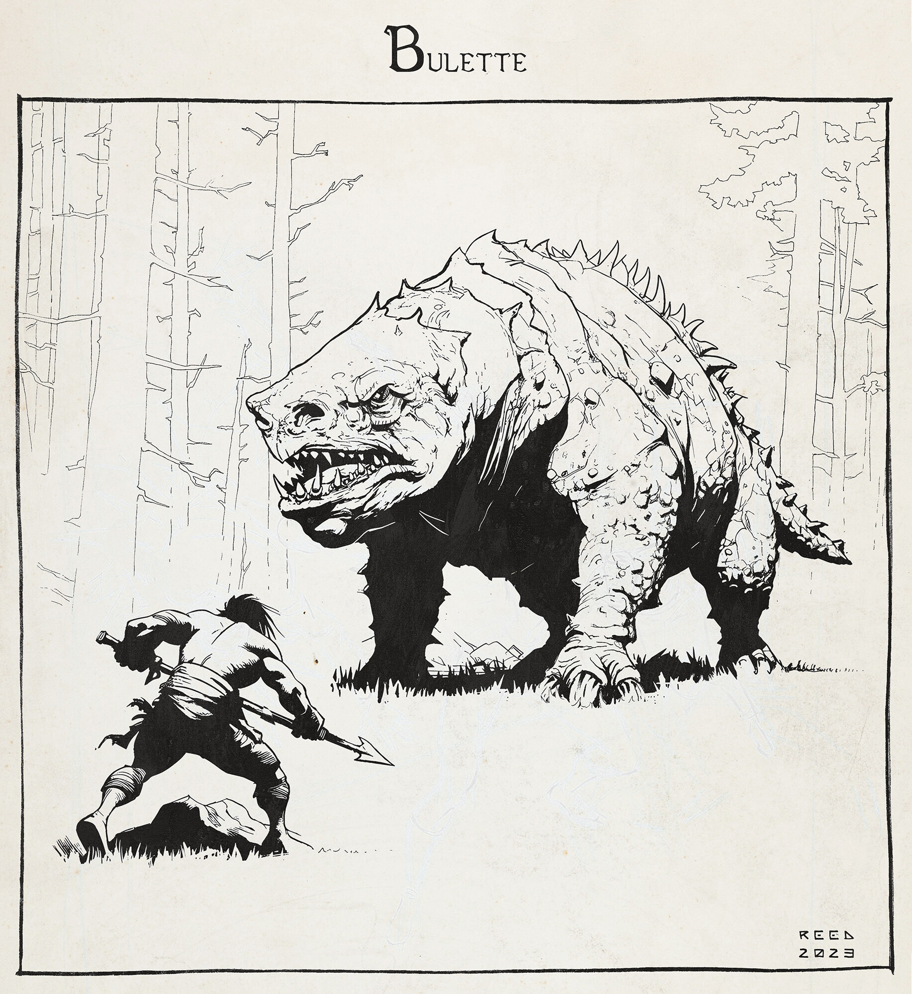 Reed Miller - Inktober 2023 Part 1