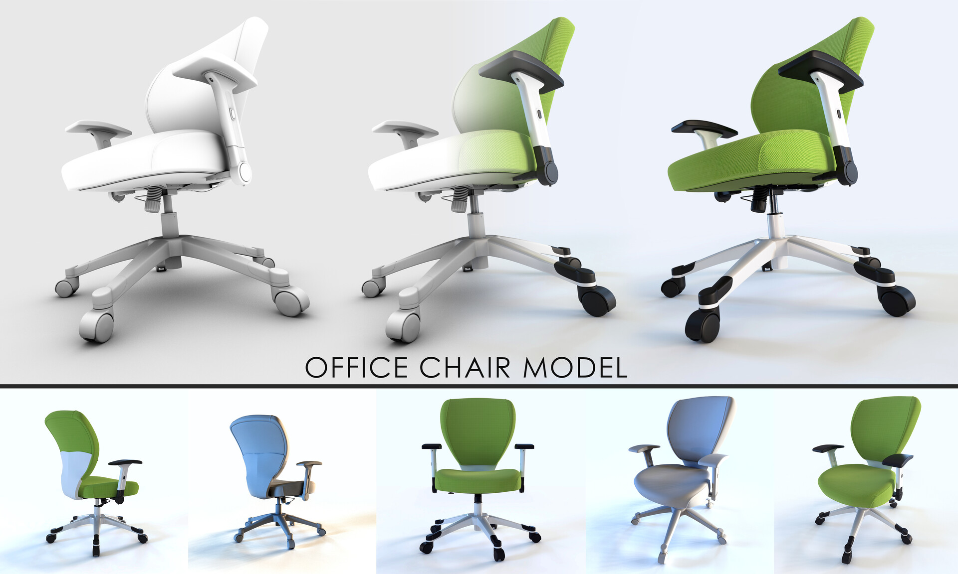 ArtStation - Office Chair (High Poly Model)