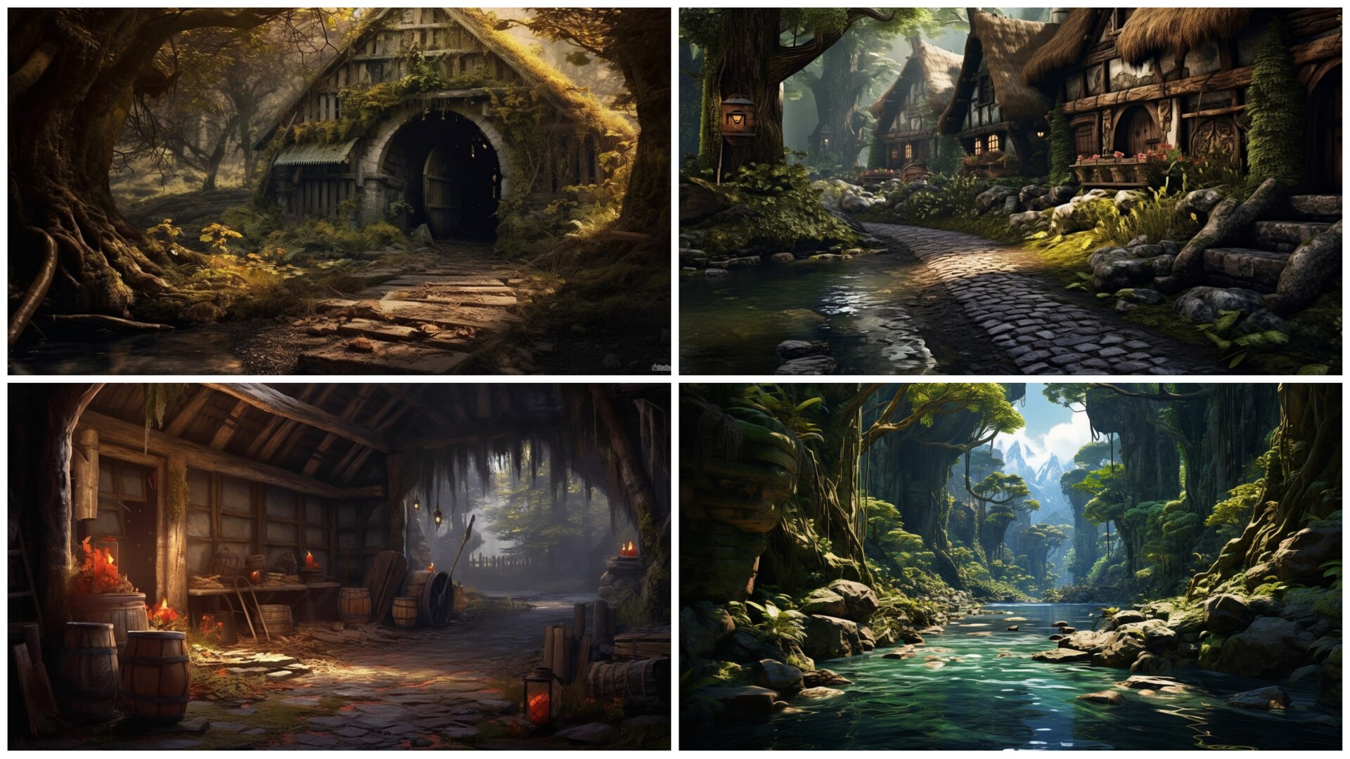 Tika Concept - 500 Fantasy Rustic Environment Concept (4k) | Vol_71