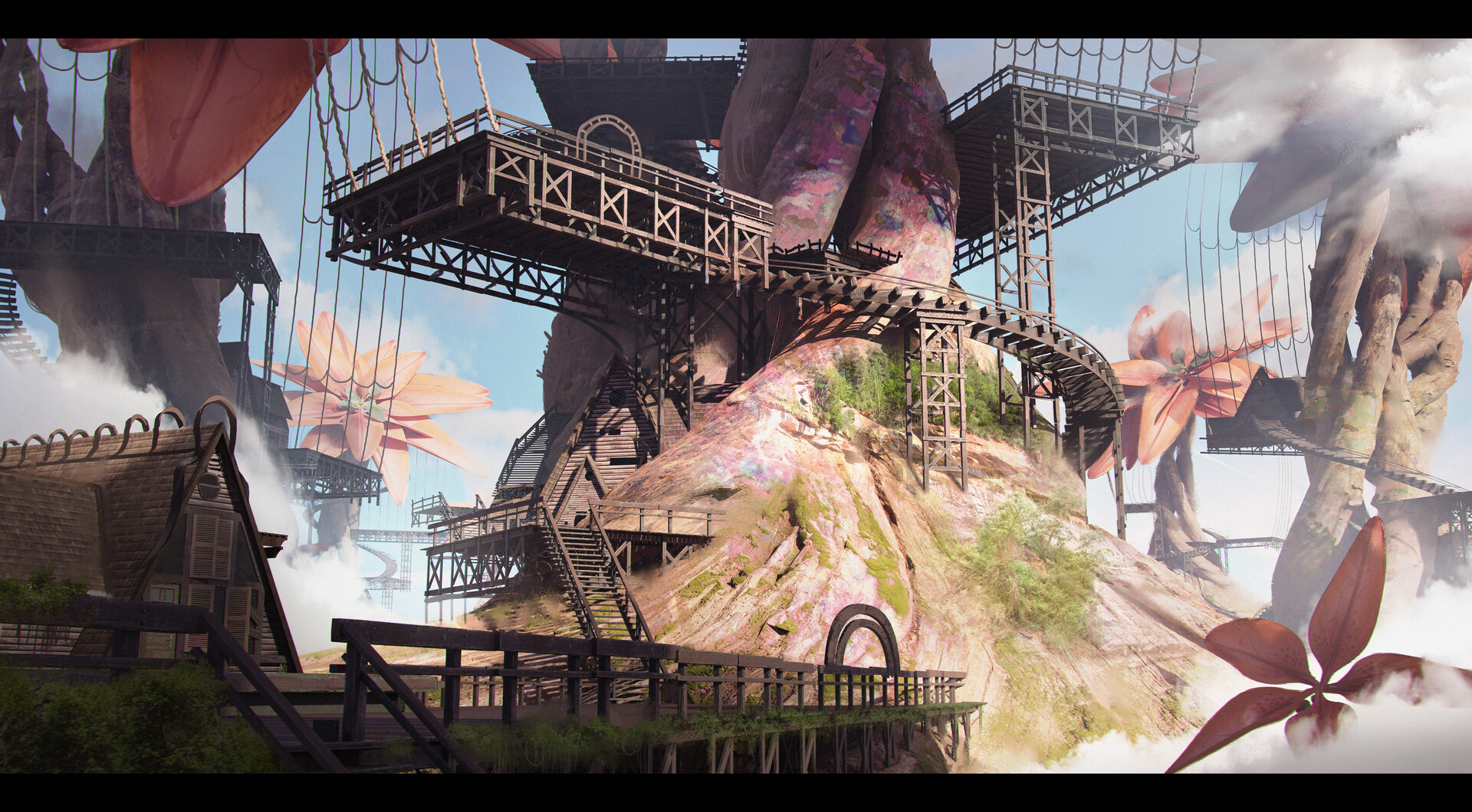 ArtStation - Flower city exploration