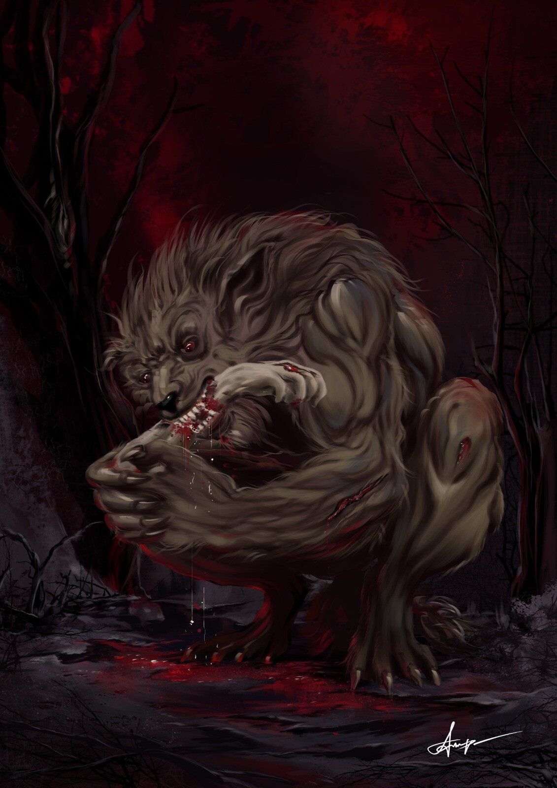 ArtStation - The wolf