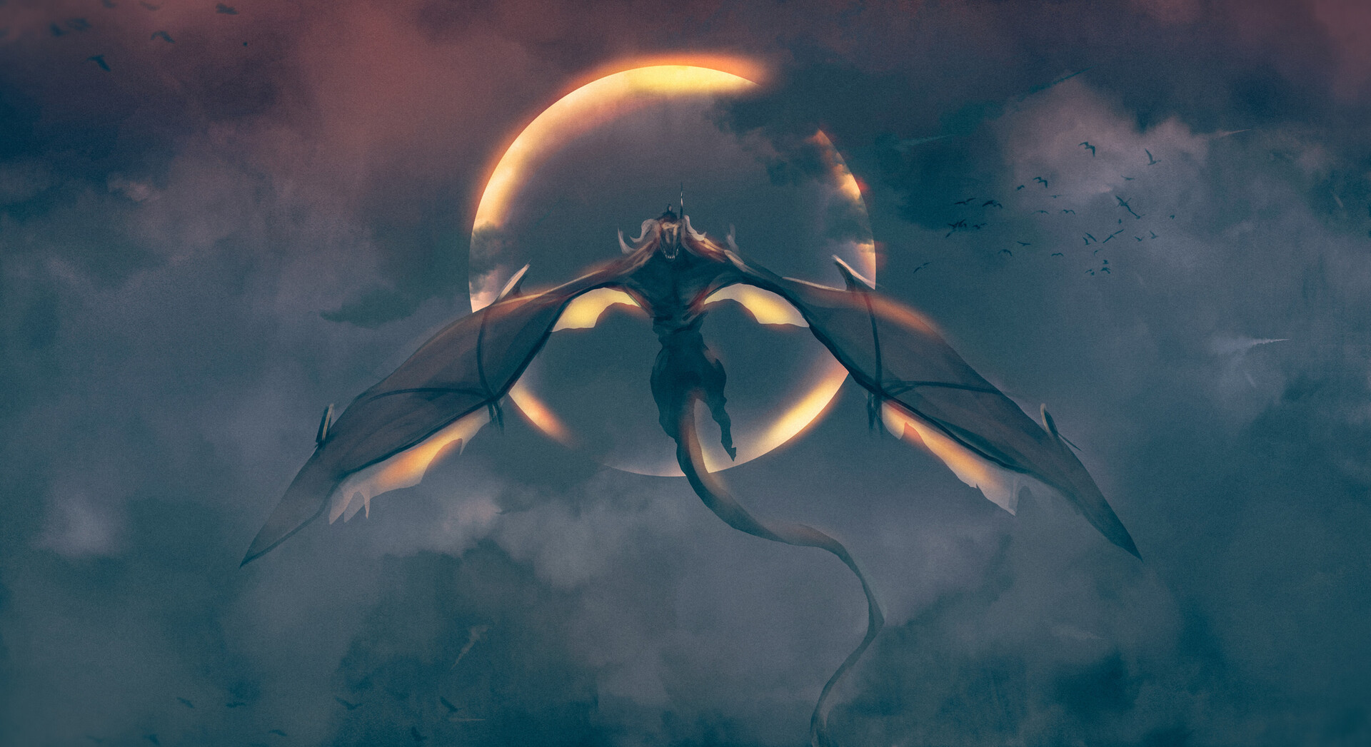 ArtStation - Flying speedpaint