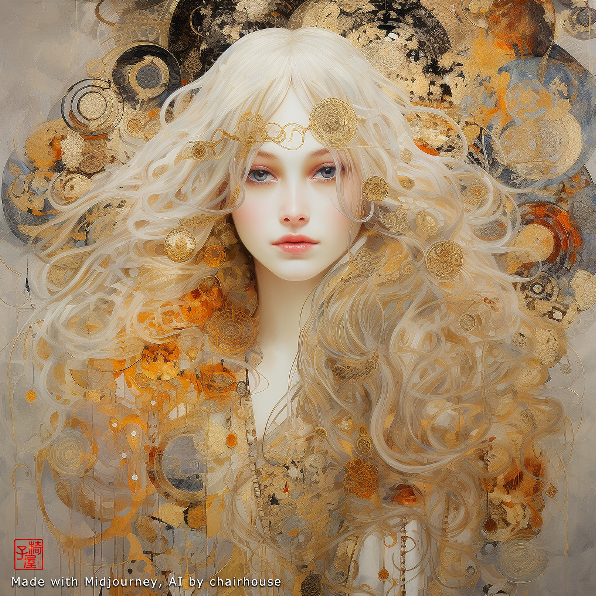 ArtStation - silver windy lady with #Midjourney 231101