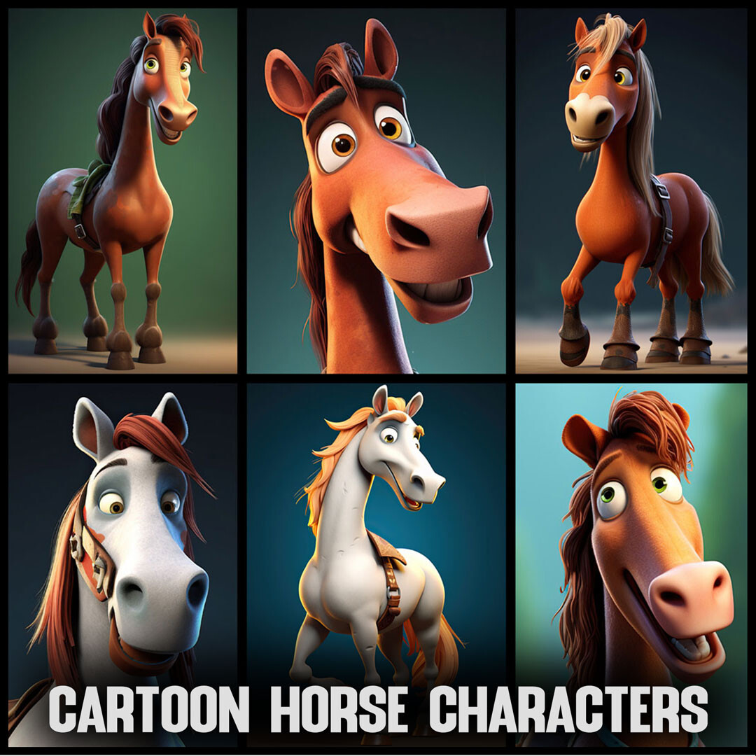 Sense Of Peace - 300 Cartoon Horse Characters