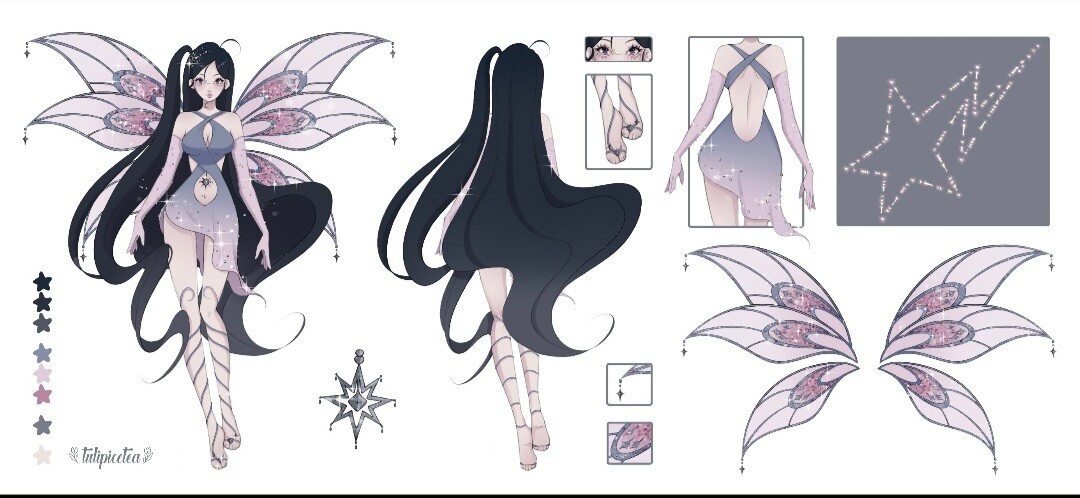 ArtStation - [OC] Azura Enchantix Ref Sheet