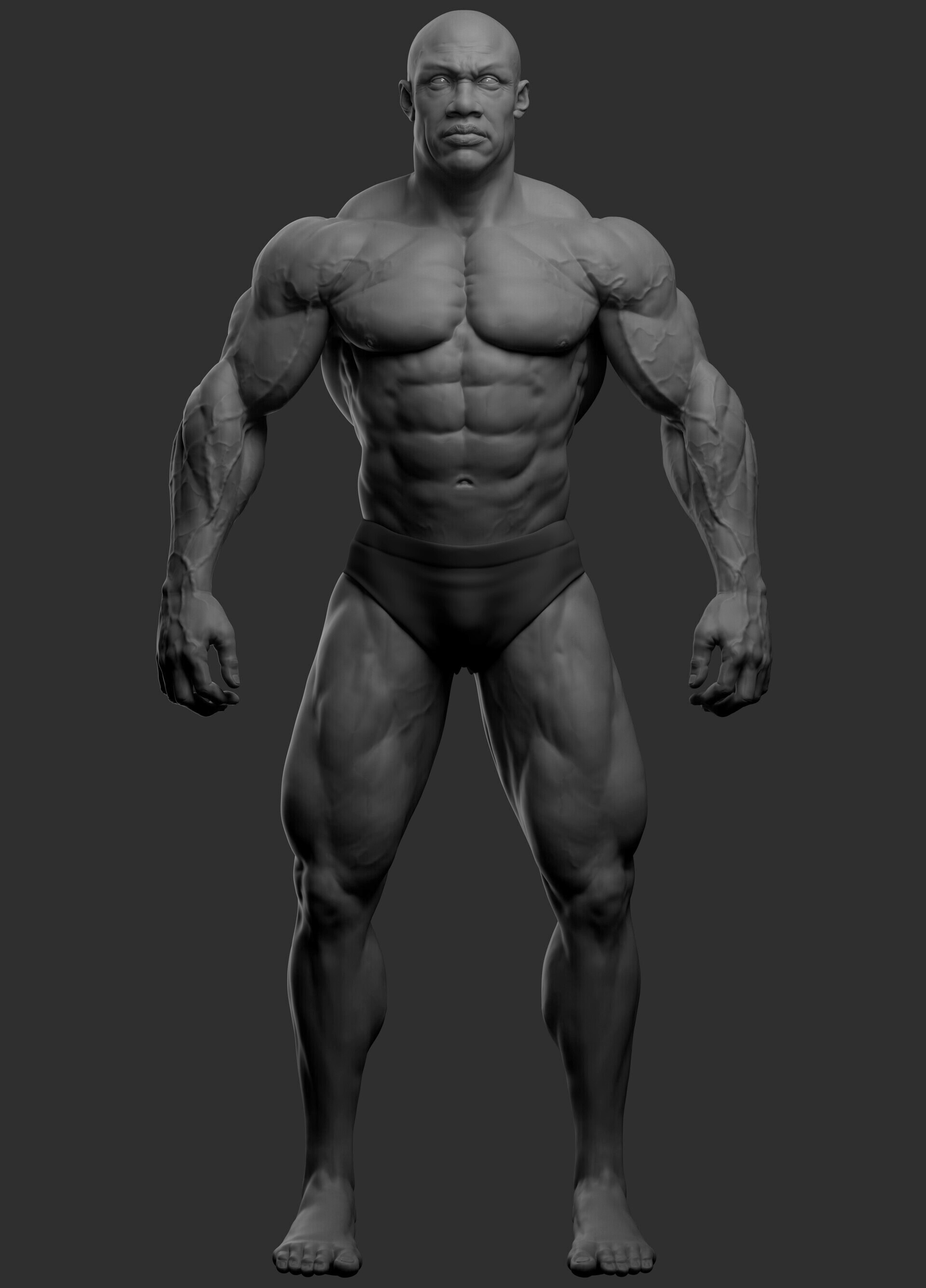 ArtStation - Bodybuilder (practise)