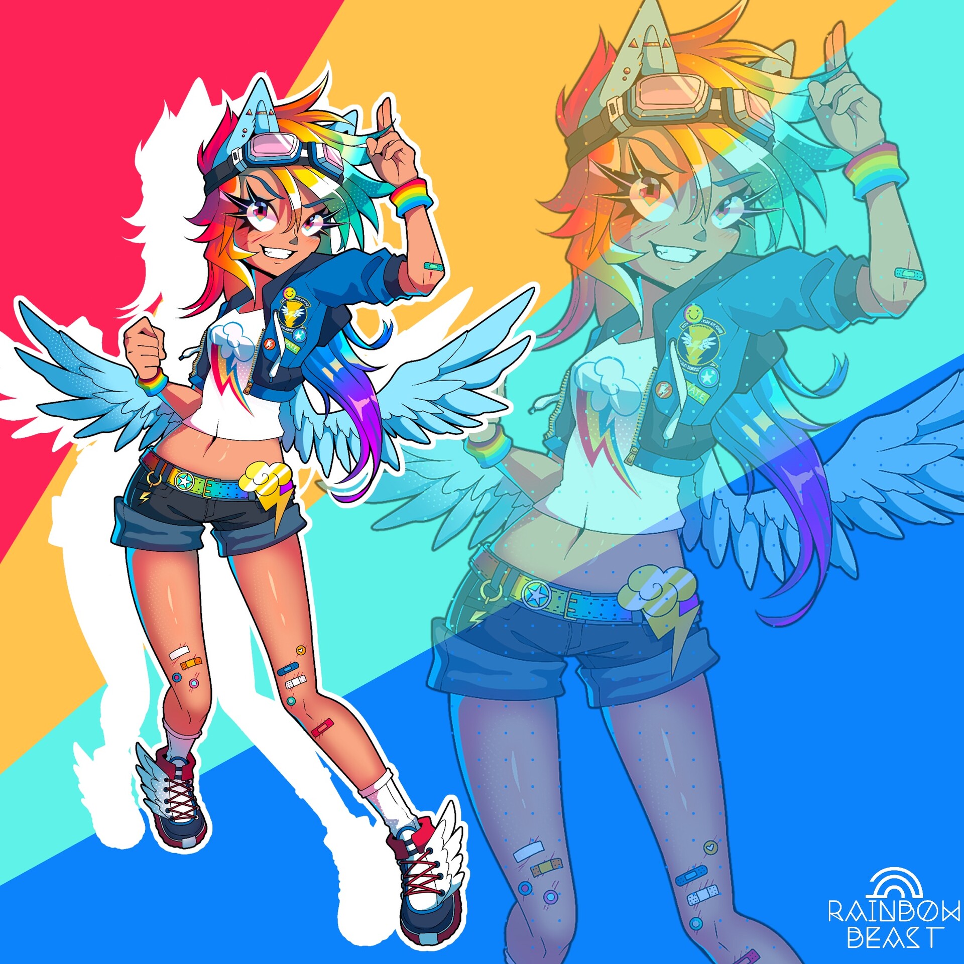 Mlp Rainbow Dash Human Anime