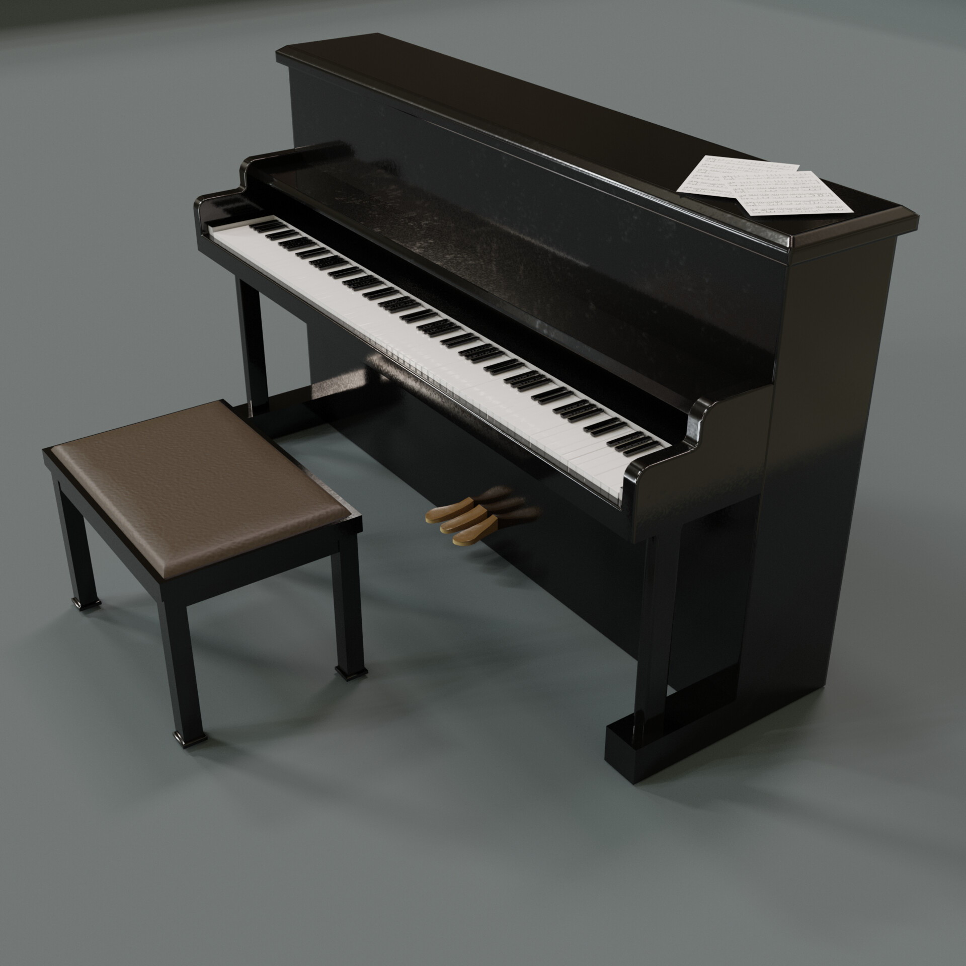 ArtStation - Low Poly Piano
