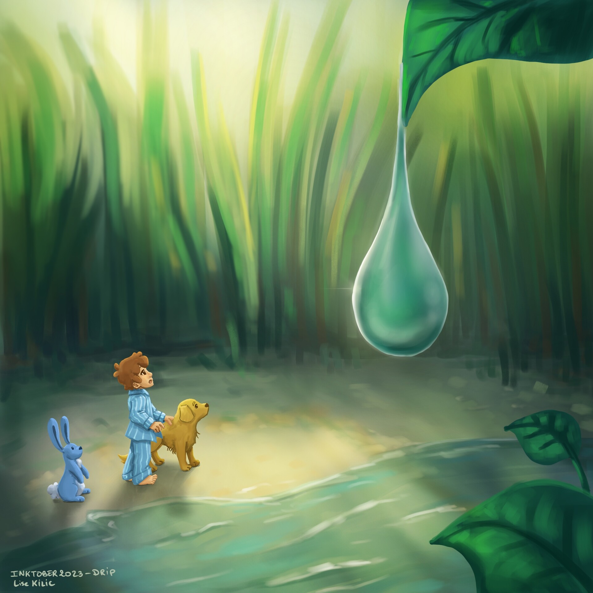 ArtStation - Inktober day 7: Drip